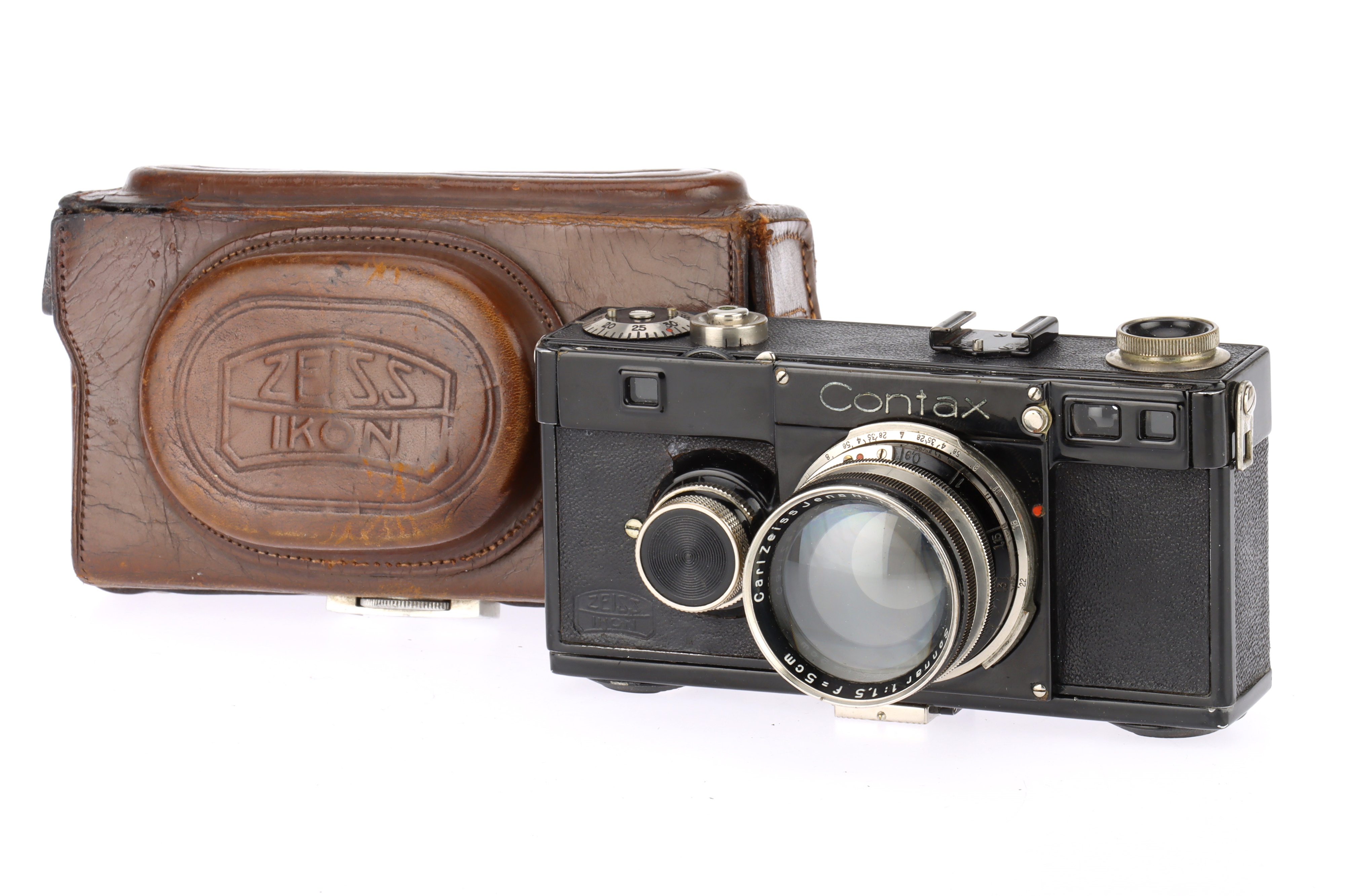 A Zeiss Ikon Contax I(c) 35mm Rangefinder Camera black, circa 1933 ...