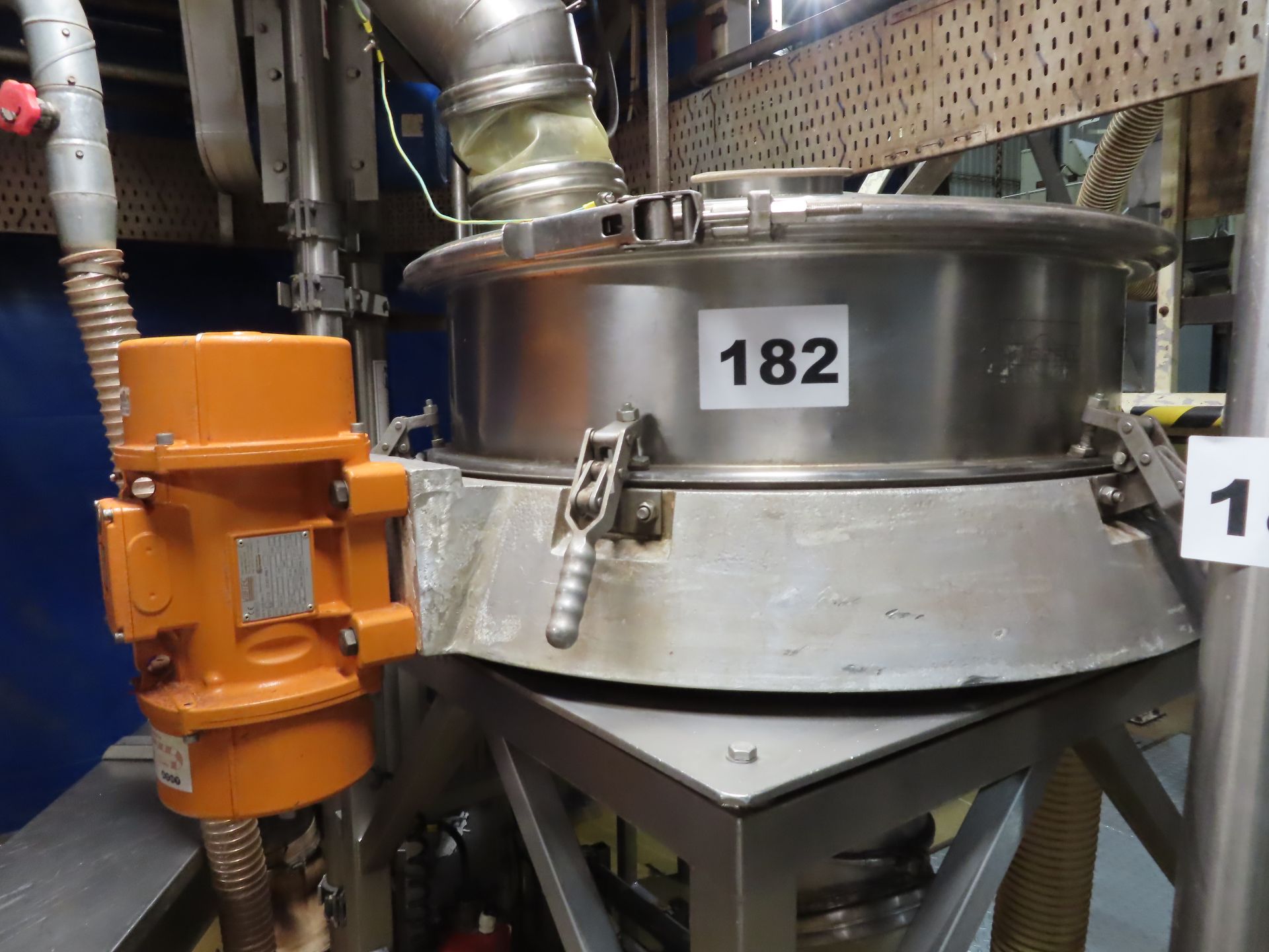 1 x Russell Finex sieve on s/s frame. Dims approx. 950 mm x 960 mm ...