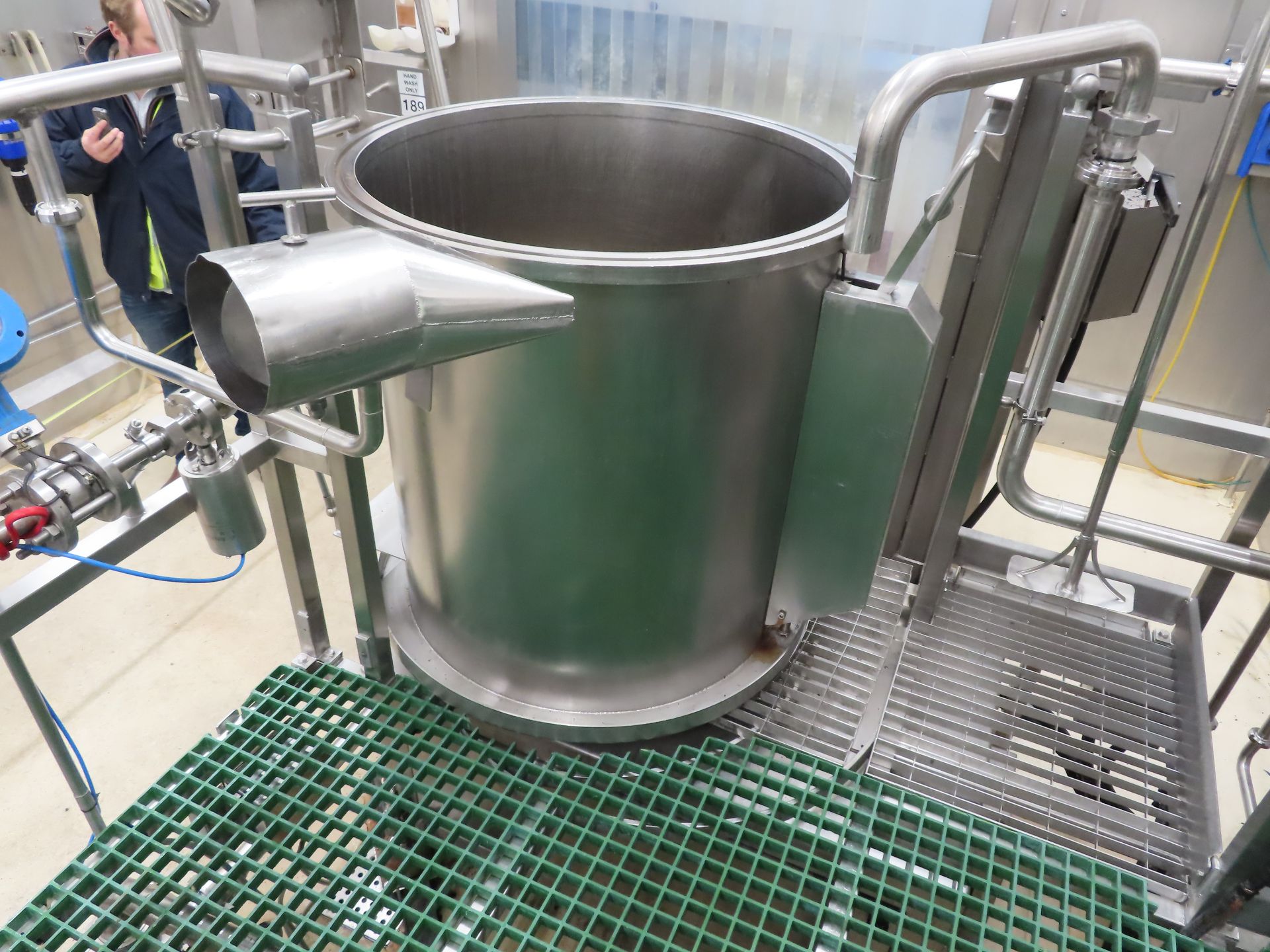 1 x Complete batter mixing system with gantry. All s/s. With batch ...