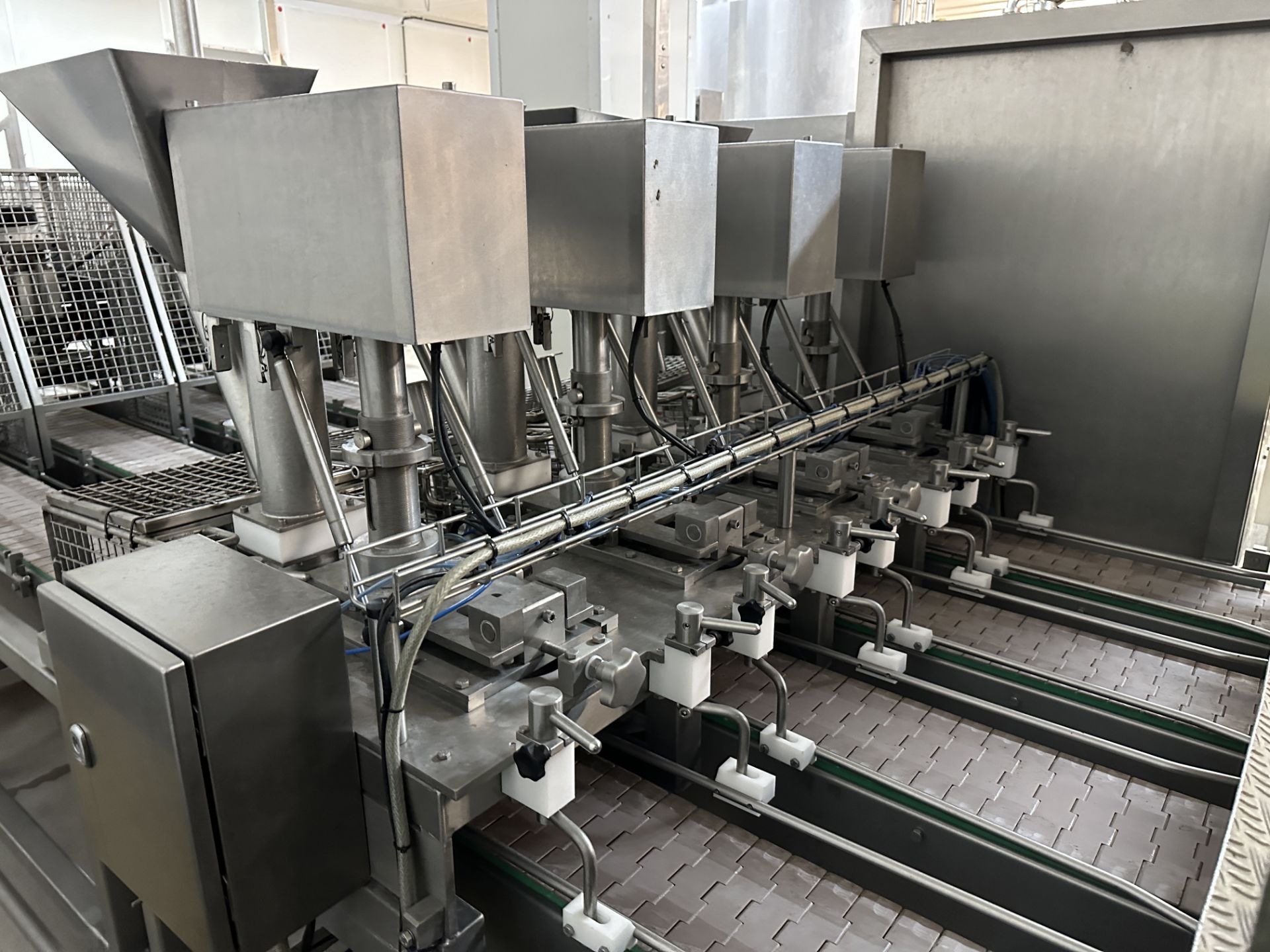 1 x WHM 4-lane depositing system. Depositor 1 2 can do sauce and fruit ...