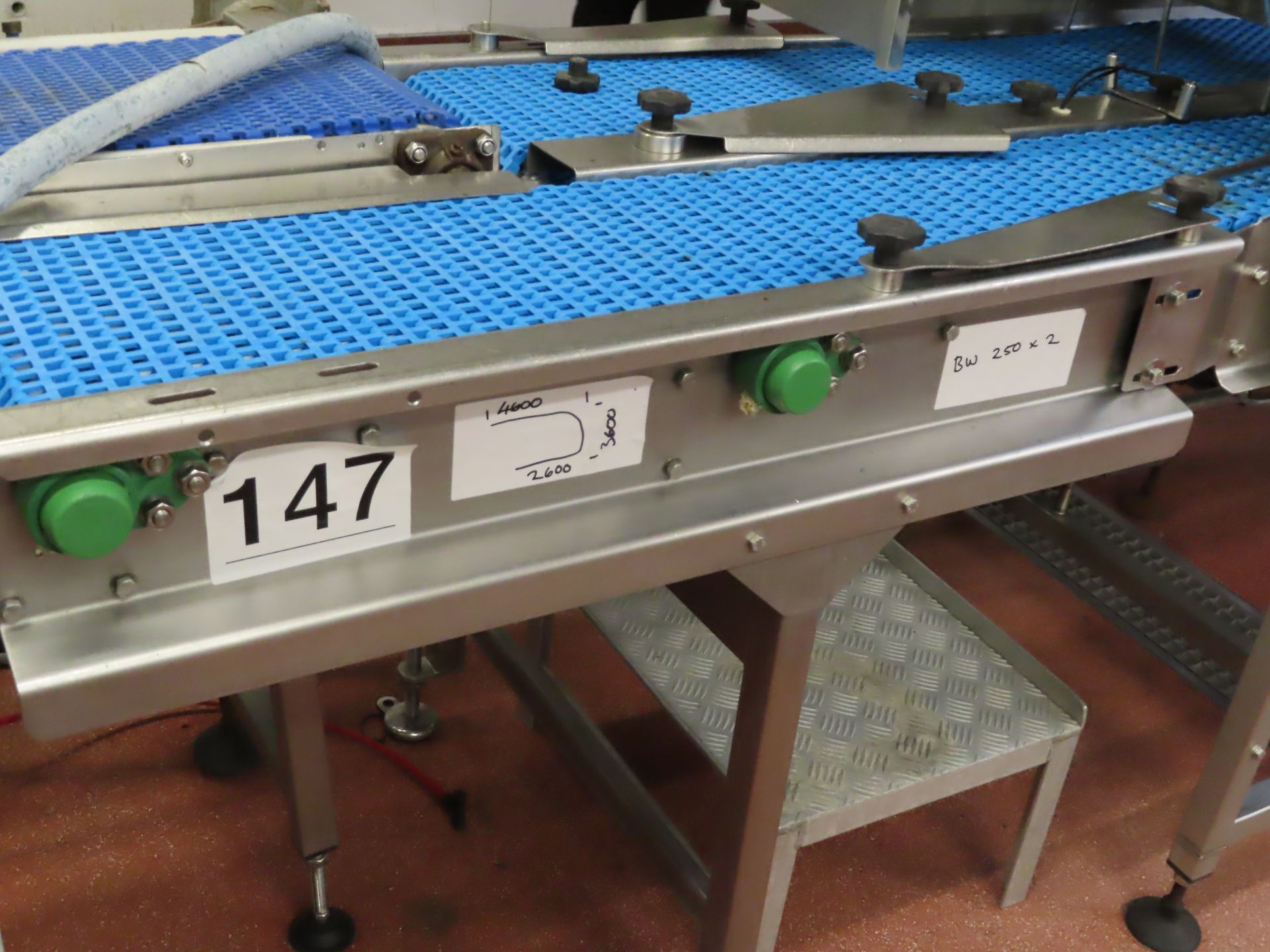 1 x U-shape twin track conveyor dimensions approx. twin track up 4.6 m ...
