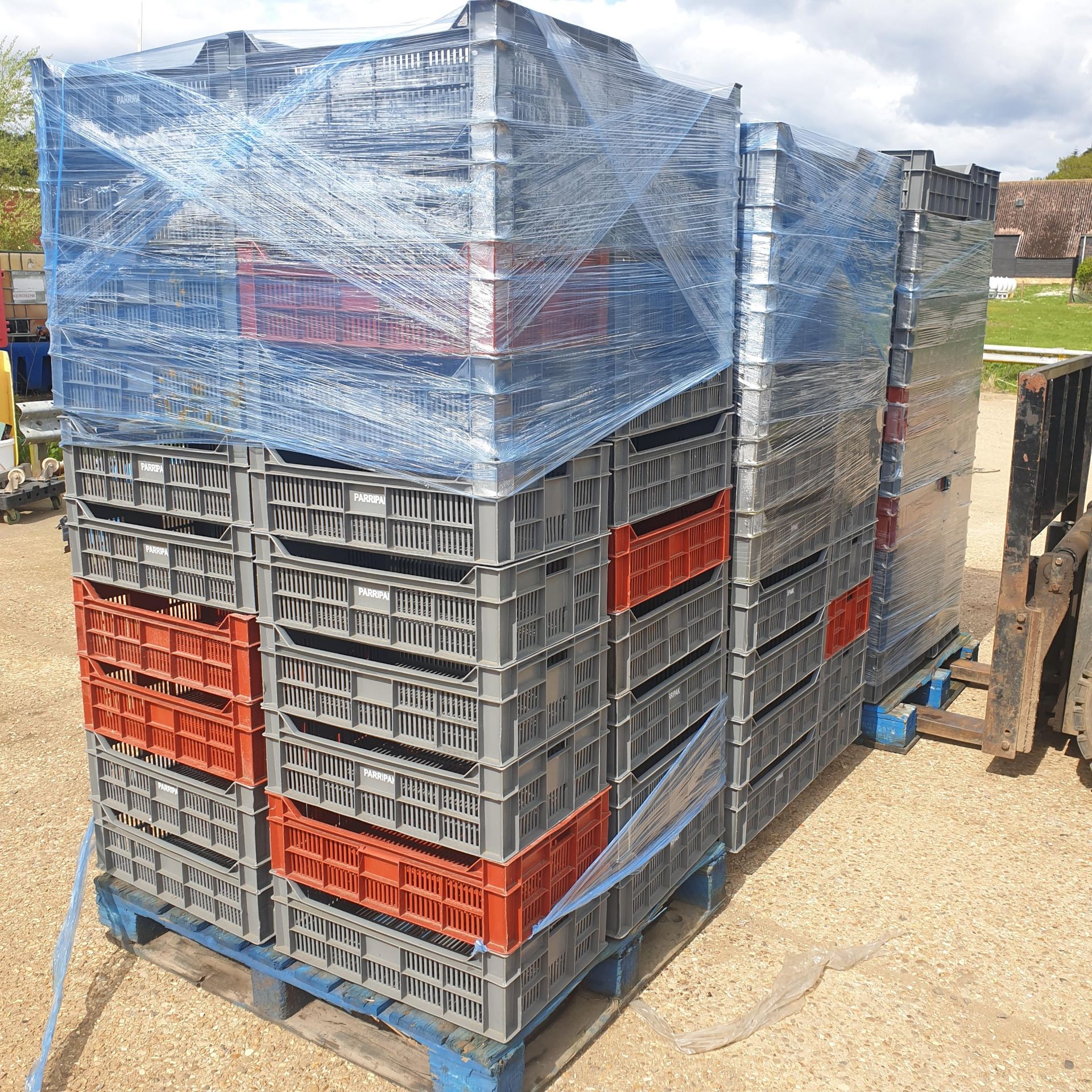 3 x Pallets of trays. Lift out: £10.