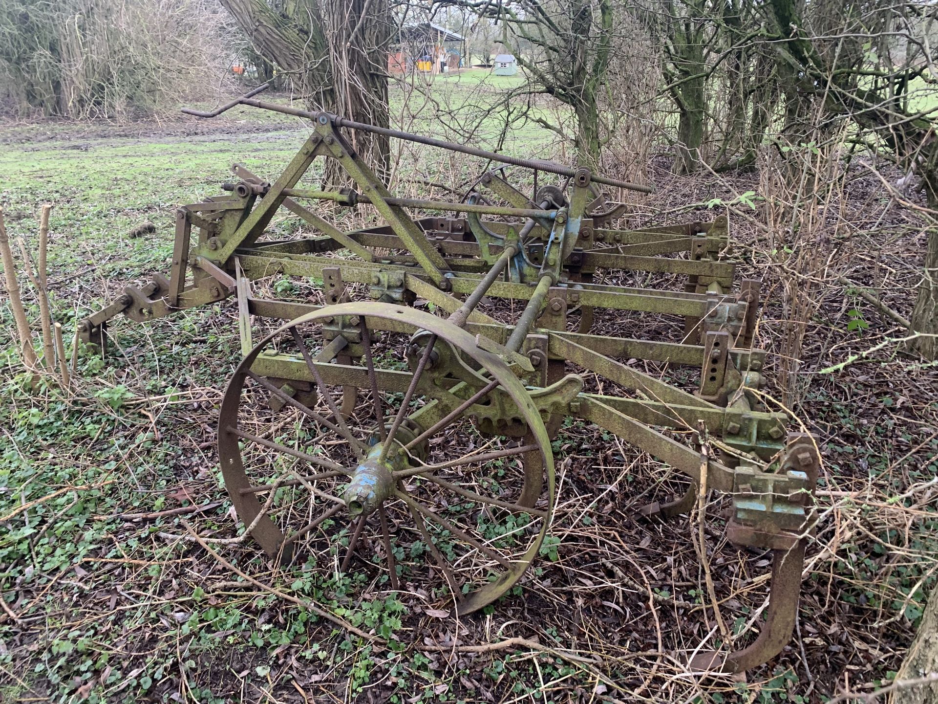 NO VAT Vintage Ransomes trailed drag