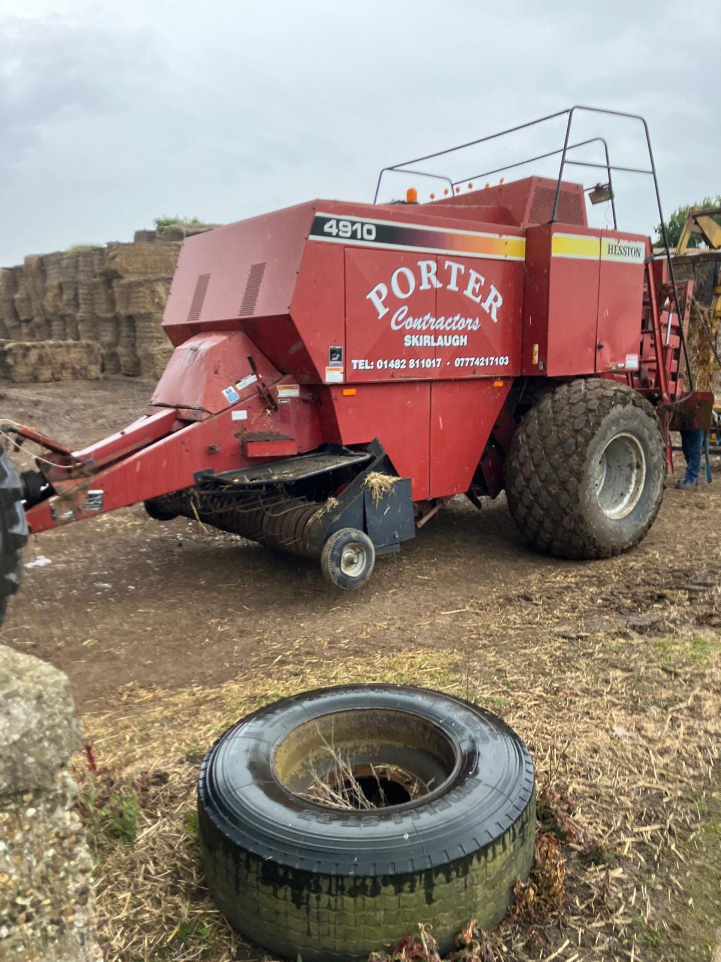 1999 Hesston 4910 4x4 baler, 97000 bales