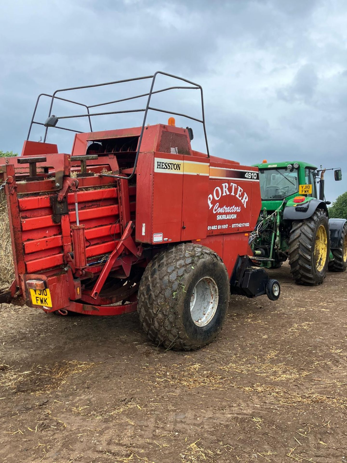 1999 Hesston 4910 4x4 baler, 97000 bales