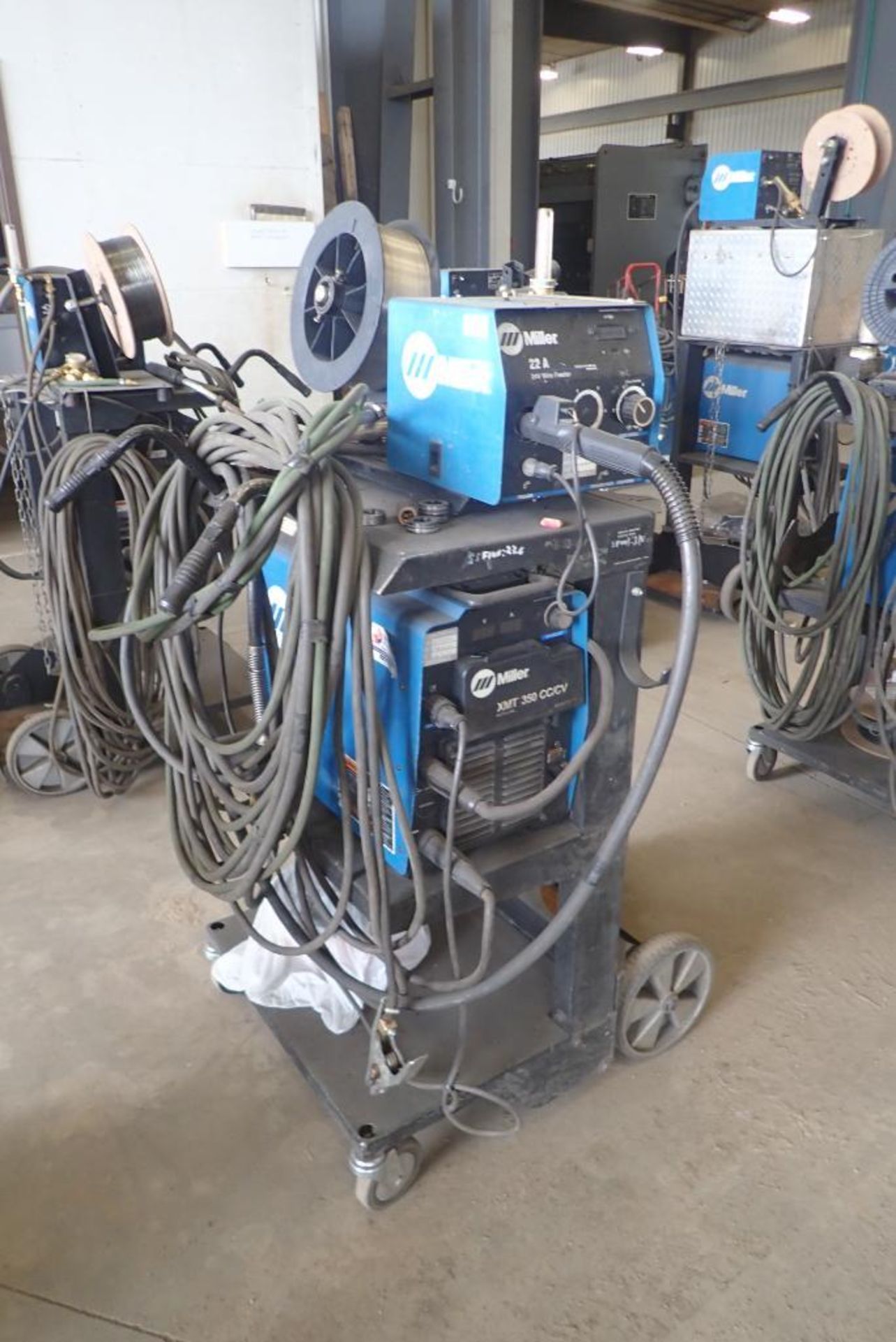 Miller XMT 350 CC/CV Autoline Welding Power Source w/Miller 22A 24V ...