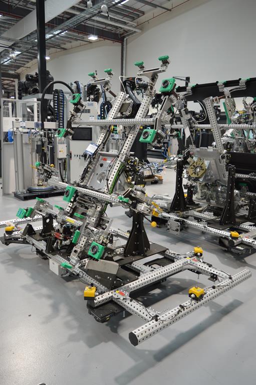 Edag Production Solutions robot tooling fitted with Tunkers clamping ...