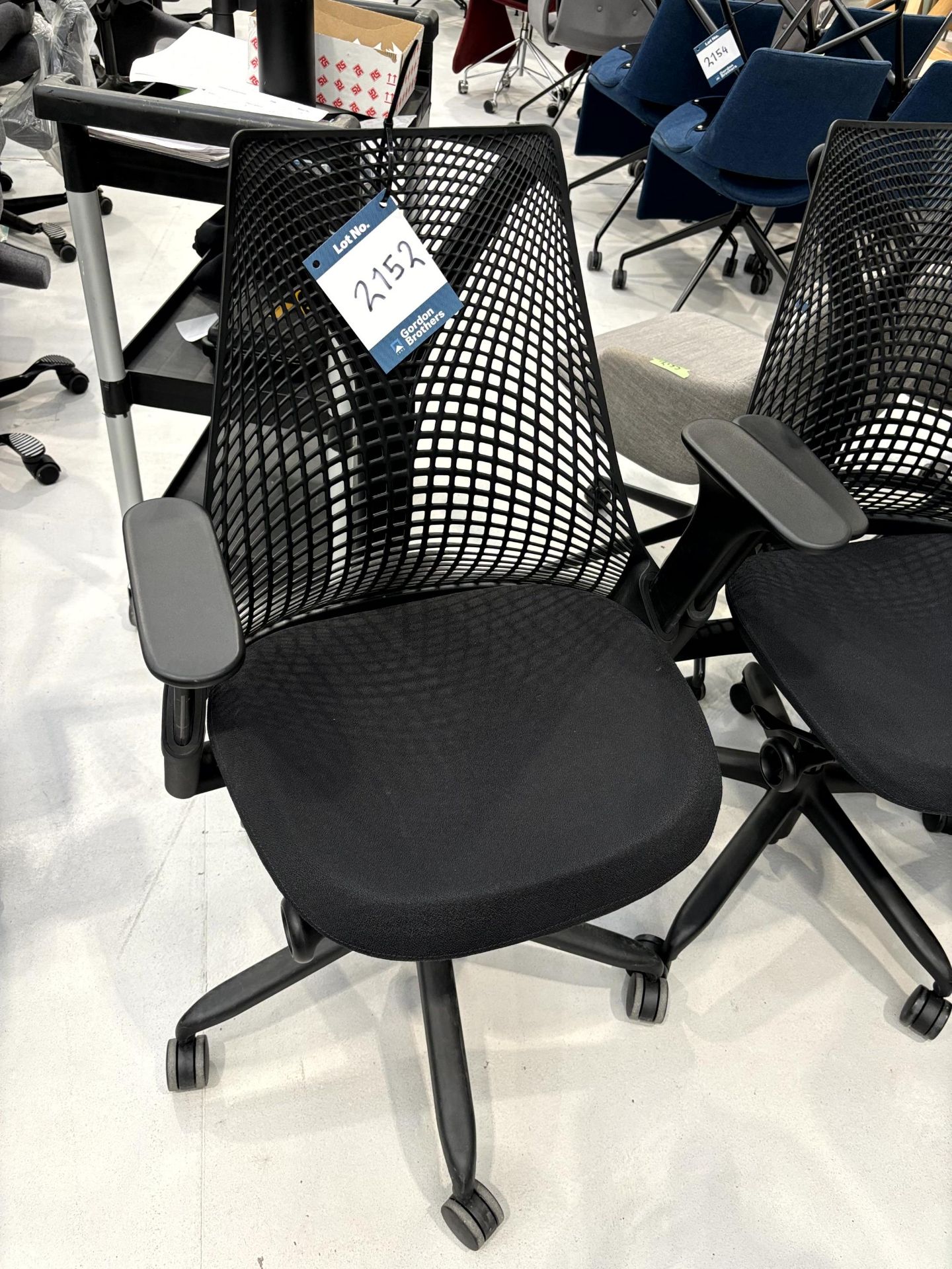 7x (no.) Herman Miller, mesh back office chairs