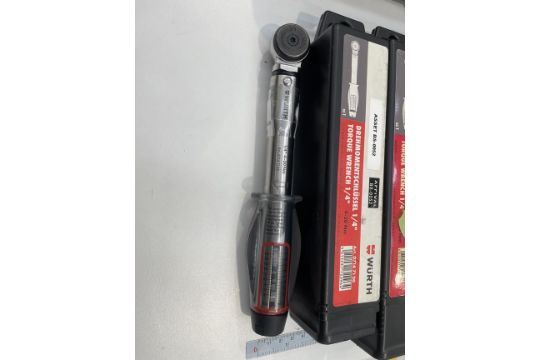 3x (no.) Wurth, ¼" torque wrench