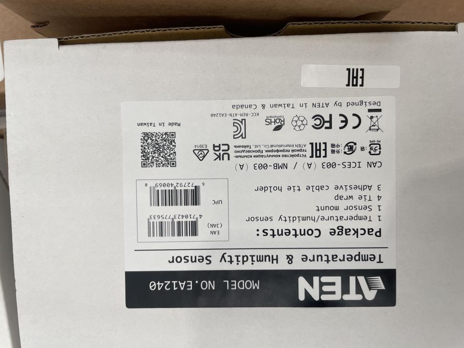 7x (no.) Aten EA1240 temperature and humidity sensors and 26x (no ...
