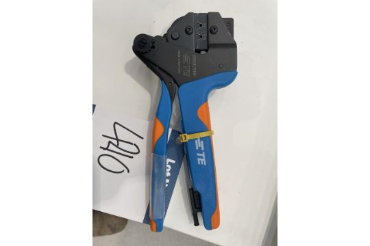 TE Ergocrimp crimping tool with 5-1579001-1/A crimp tool die