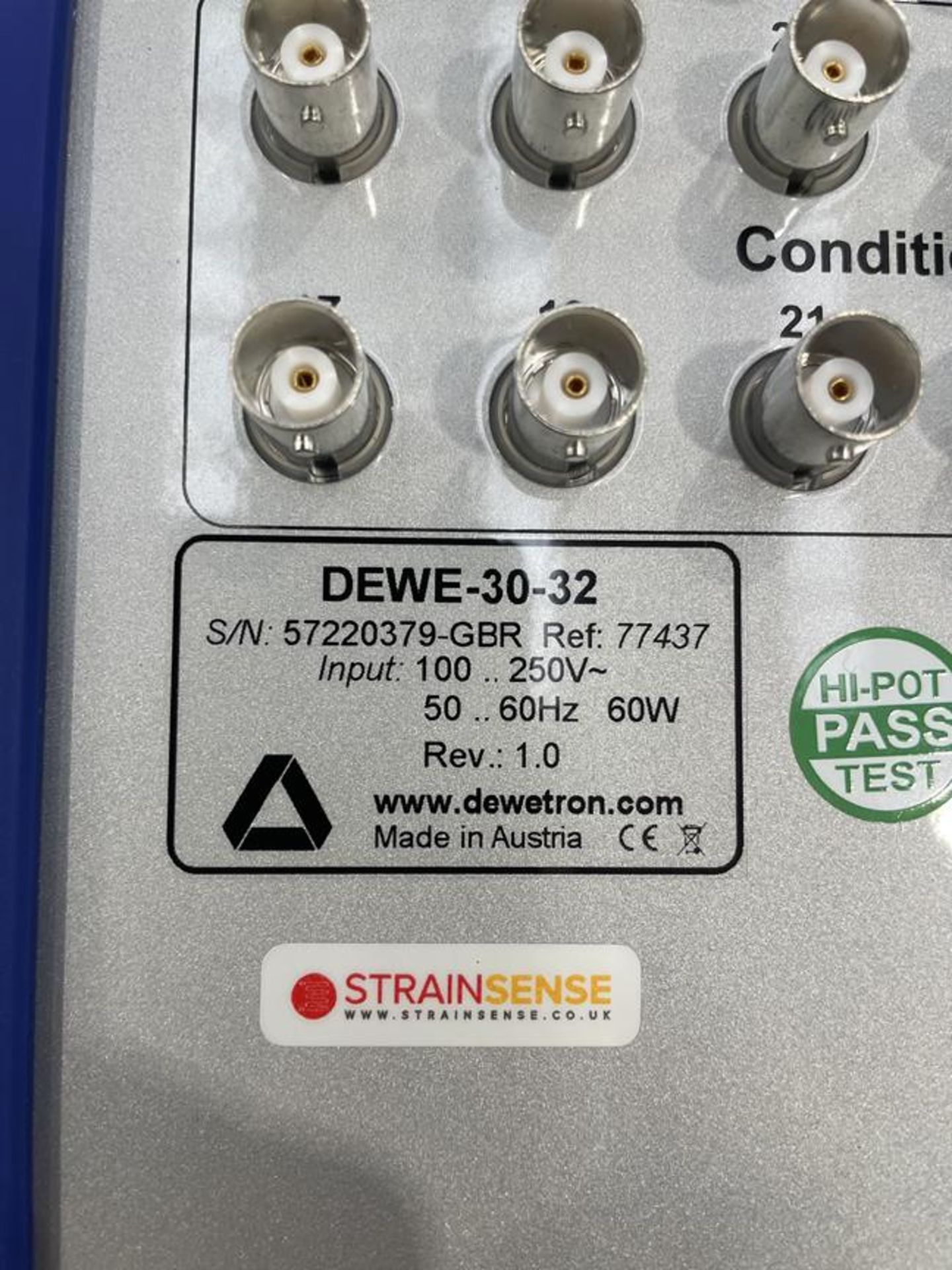 DEWEtron, DEWE30-32 electrical signal simulator, Serial No. 57220379