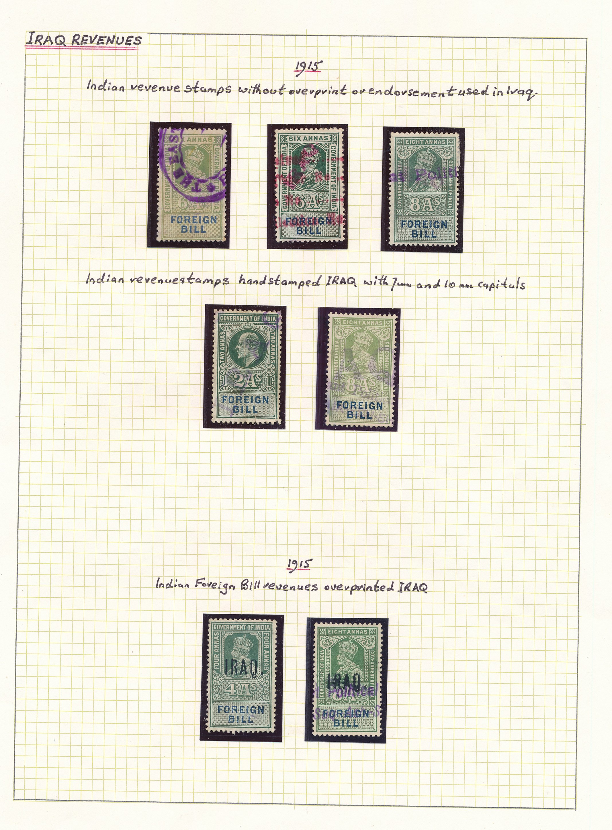 Iraq - Revenues, range of Iraq Revenues on Turkish Stamps including ...