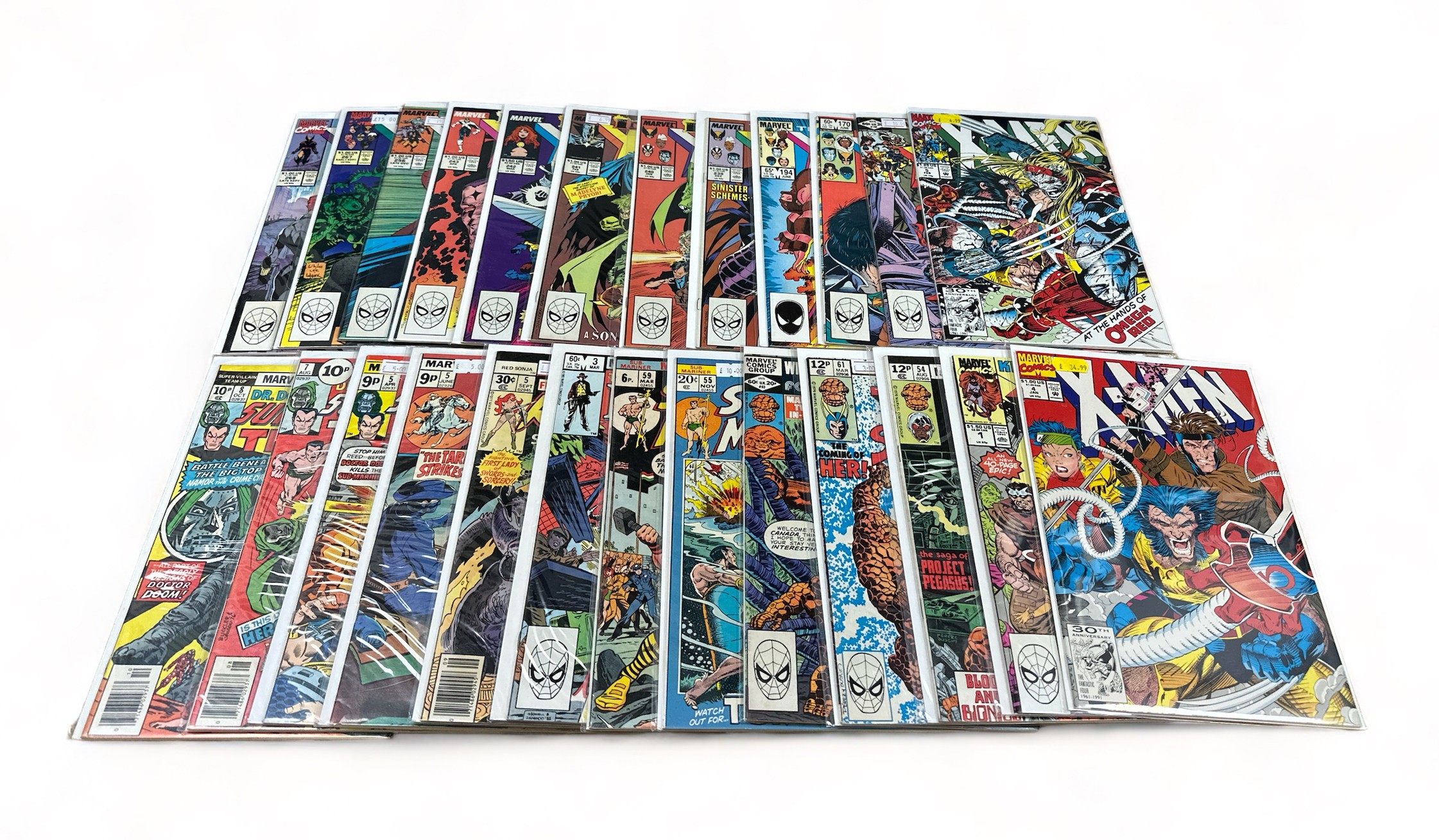 Selection of Marvel Comic Titles to include The Uncanny X-Men 1980s Nos ...