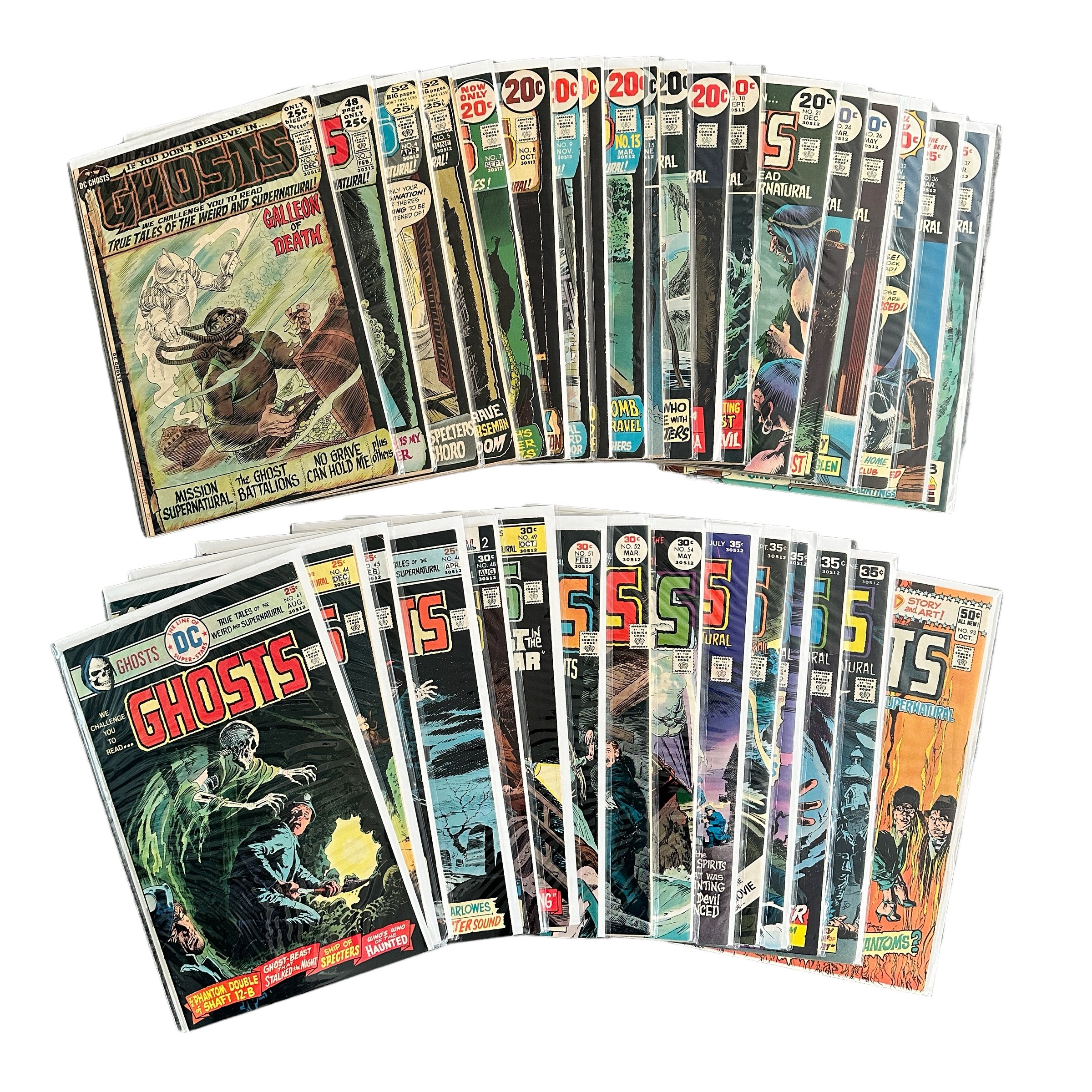 DC Comics Ghosts 1970s (36) Numbers 2, 3, 4, 5, 7, 8, 9, 12, 13, 15, 16 ...