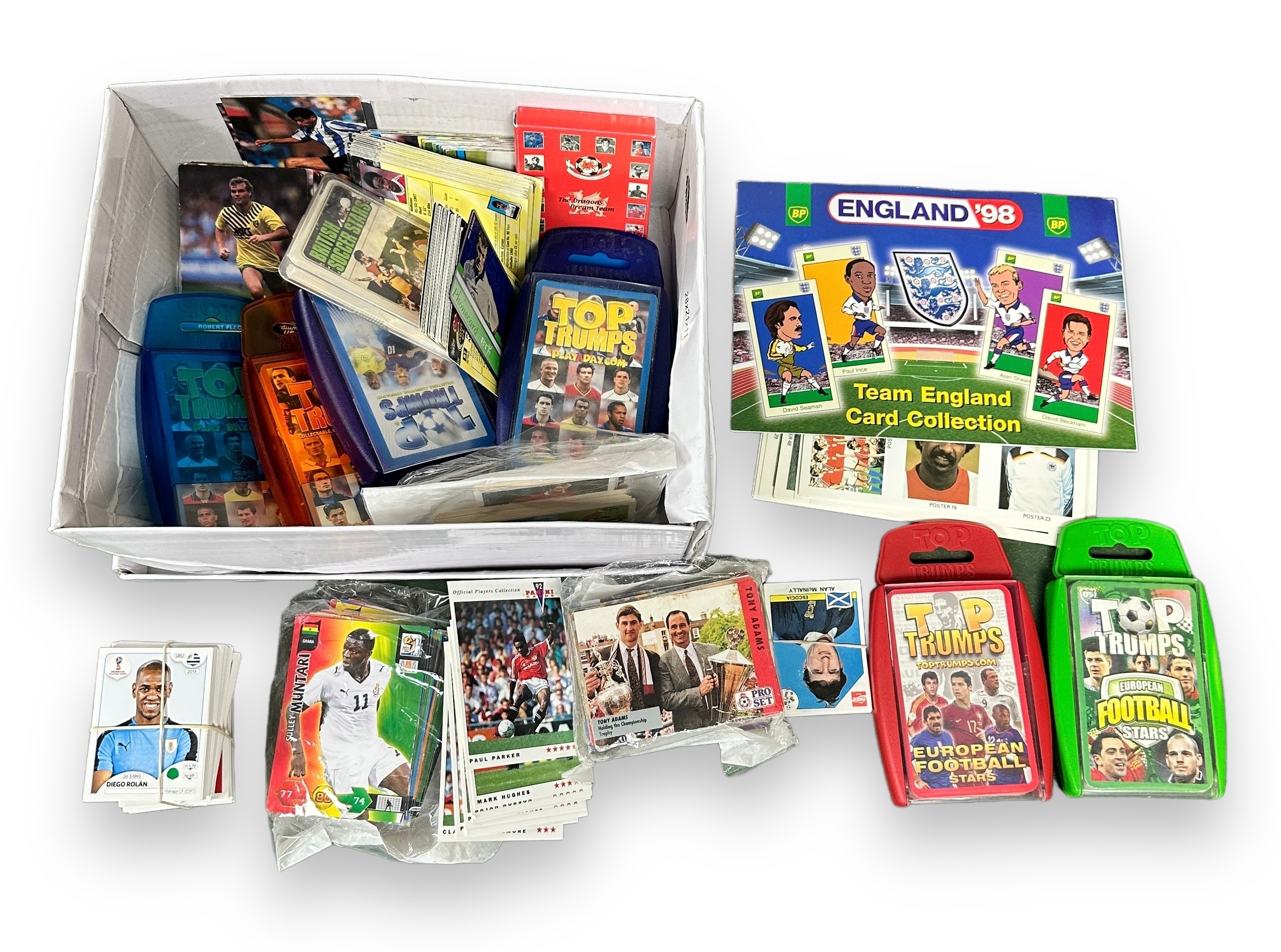 Trade cards - football cards, albums, magazines etc, with Pro Set album ...