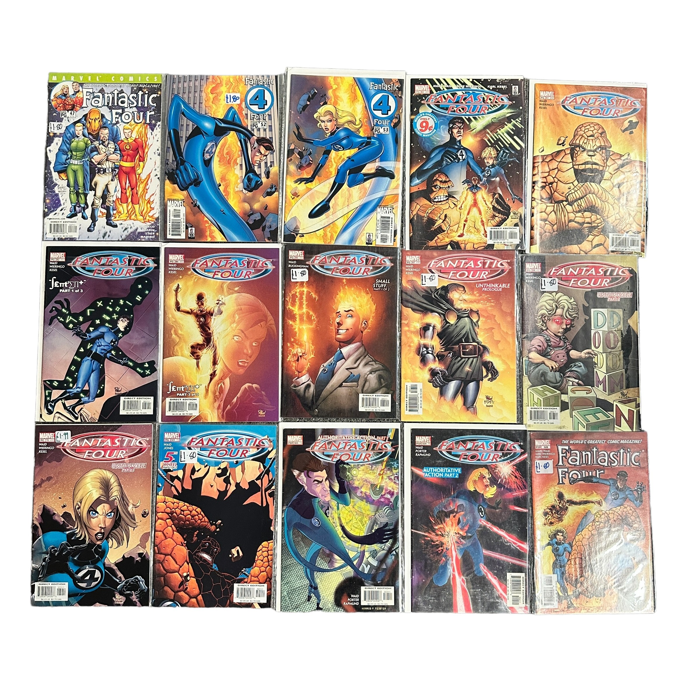 Marvel Comics Fantastic Four 2000s Nos 476, 481, 482, 489-491, 493, 494 ...