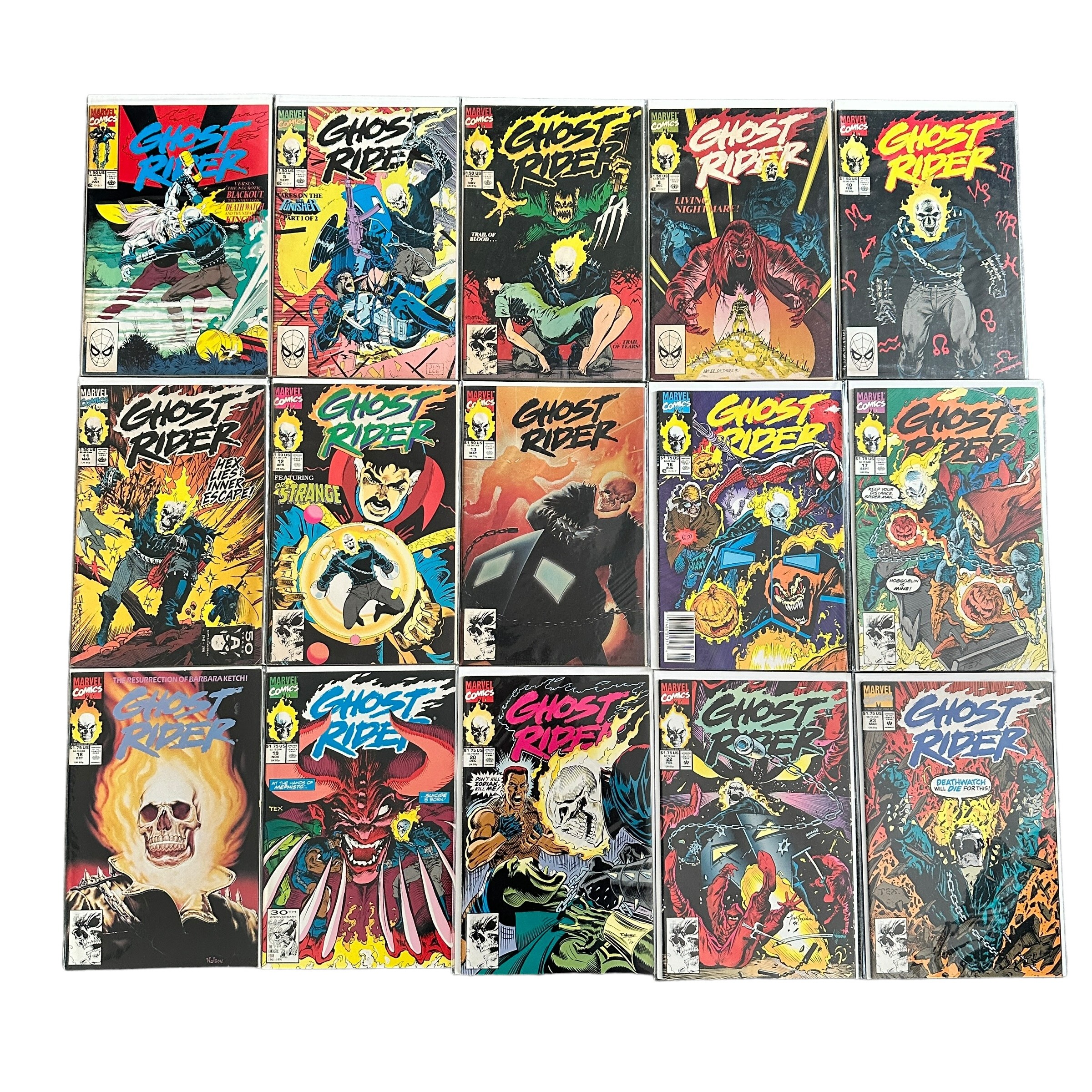 Marvel Comics Ghost Rider 1990s Nos 3, 5, 7, 8, 10-13, 16-20, 22-24, 30 ...