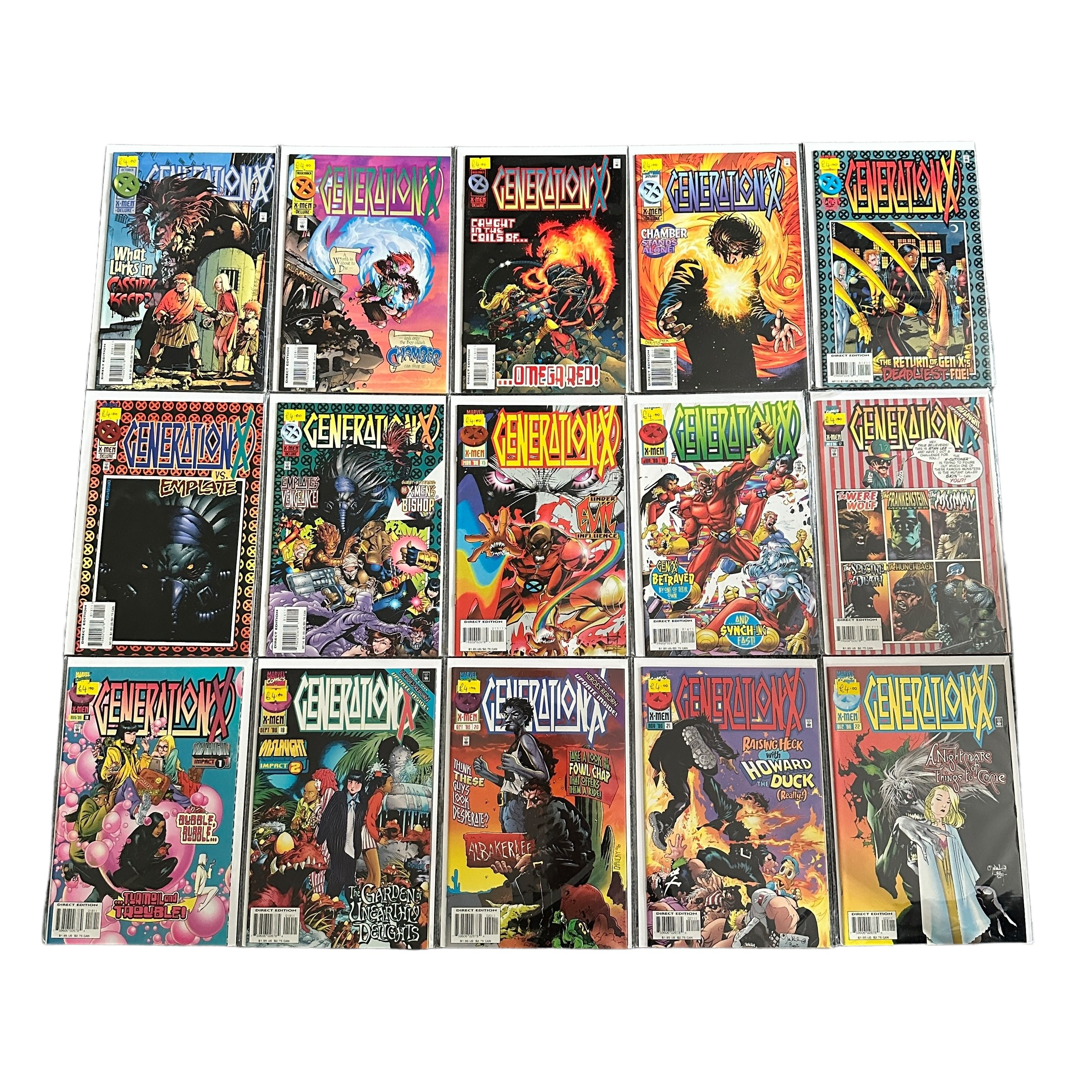 Marvel Comics Generation X 1990s Nos 8-27. All 20 comics are bagged ...