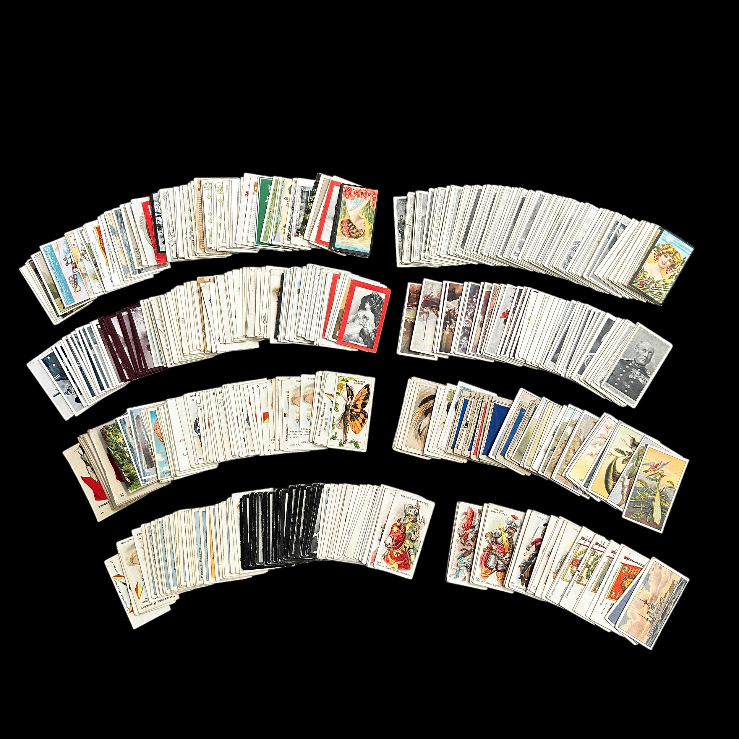 Cigarette cards - collection of loose cards, mainly Wills overseas, odd ...