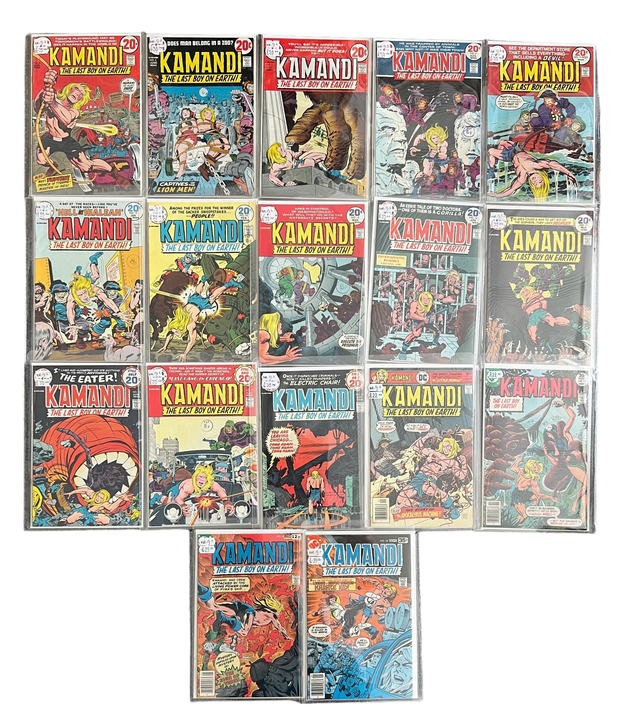 DC Comics Kamandi The Last boy On Earth 1973-1978 Nos 4, 6, 7, 8, 11 ...