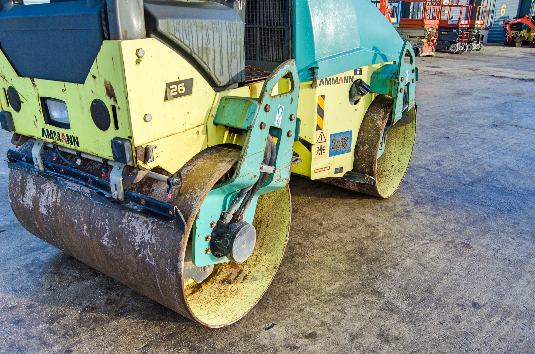 Ammann ARX26 double drum ride on roller Year: 2015 S/N: 6150215 ...