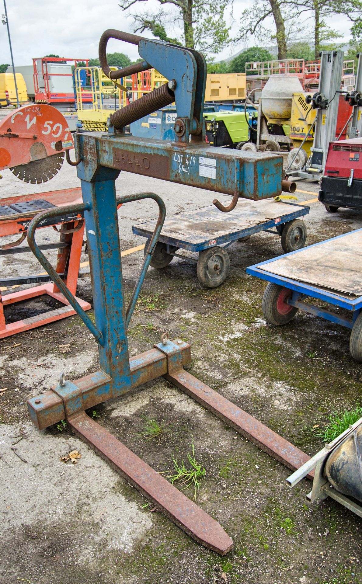 Conquip self balancing crane forks