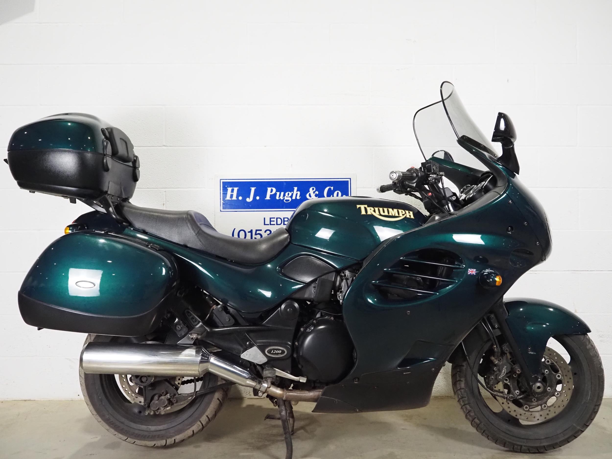 Triumph Trophy motorcycle. 1999. 1188cc. Runs and rides. Rode to the ...