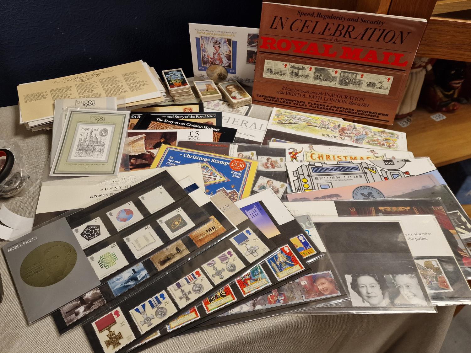 Stamp Collection inc 18 Unused Presentation Packs, some unused Royal ...