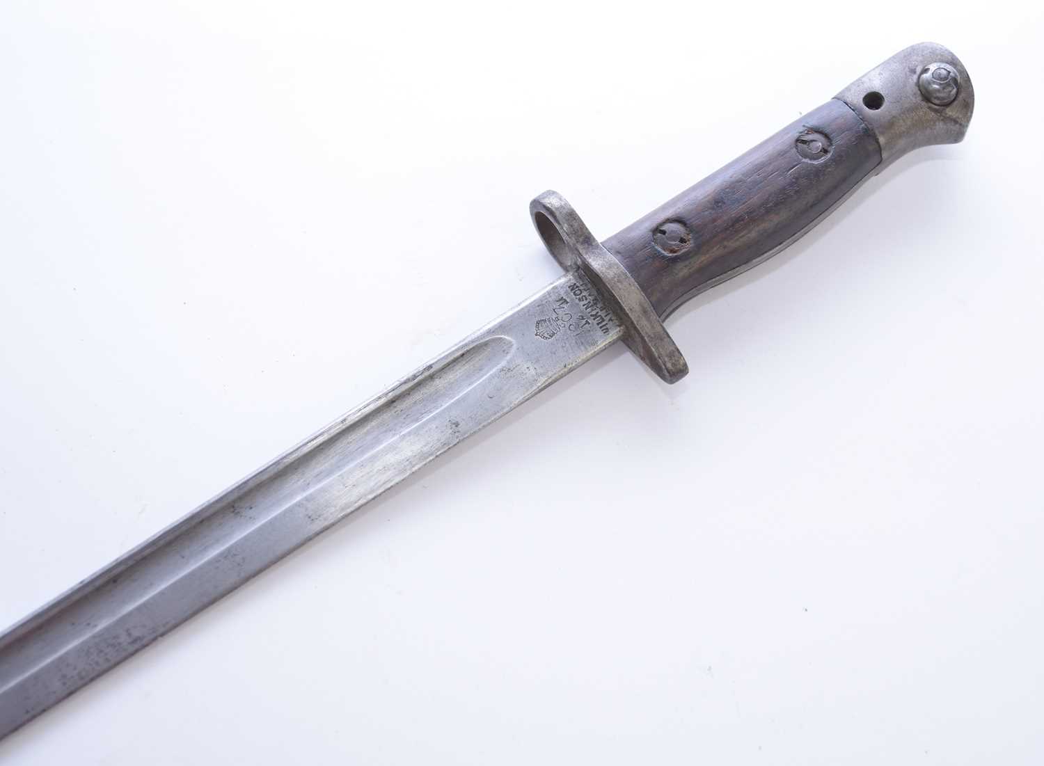 A British P1907 Bayonet by Wilkinson, regimental Royal Artillery ...