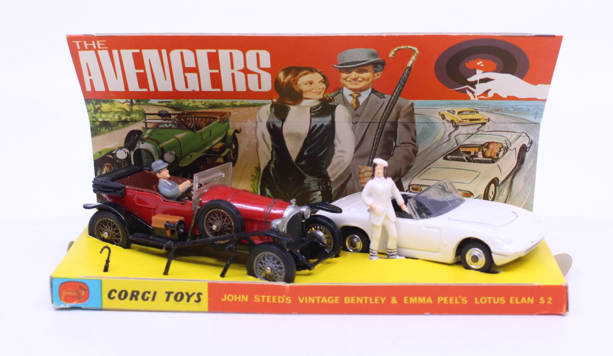 Corgi: A boxed Corgi Toys, The Avengers, containing: vintage Bentley ...