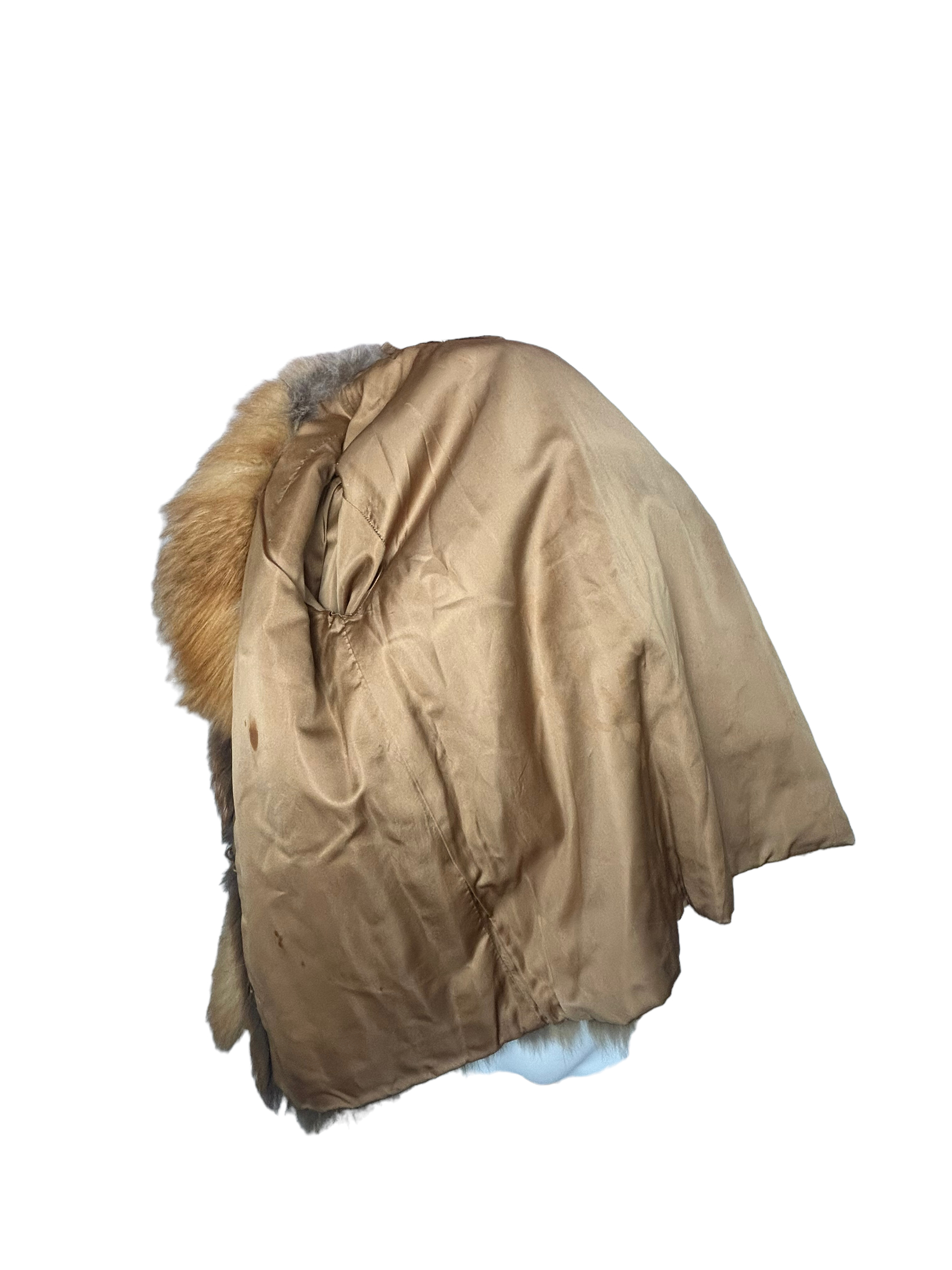 A vintage 1970s red fox jacket by Regency furs with three furrier hooks ...