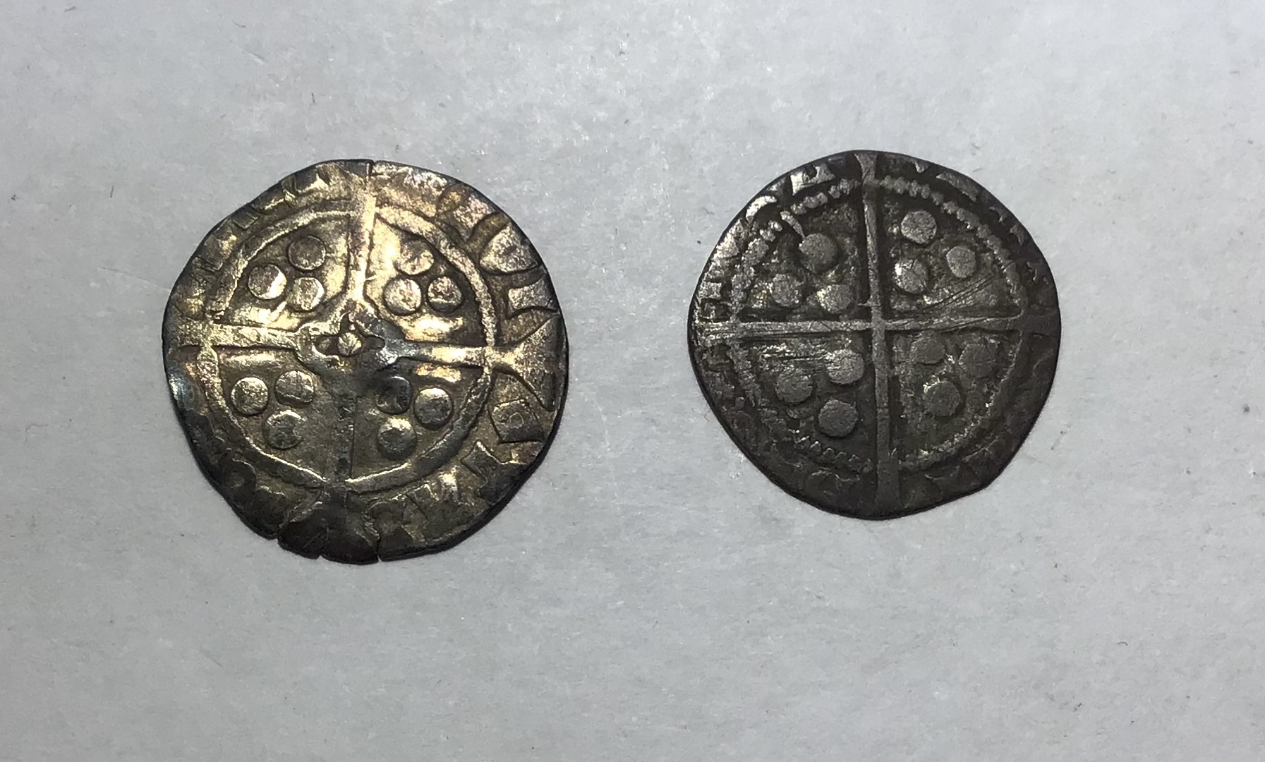 Henry V Mullet-Trefoil by Crown Silver Penny & Henry VI Silver Penny.