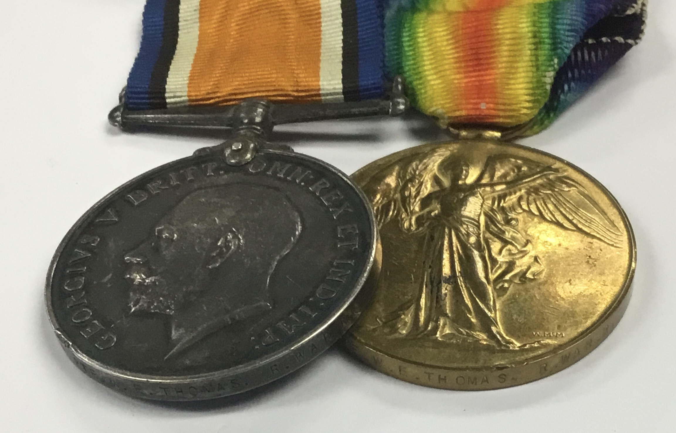 A WW1 1915 Star trio, awarded to 3454 Pte William Edward Thomas of the ...