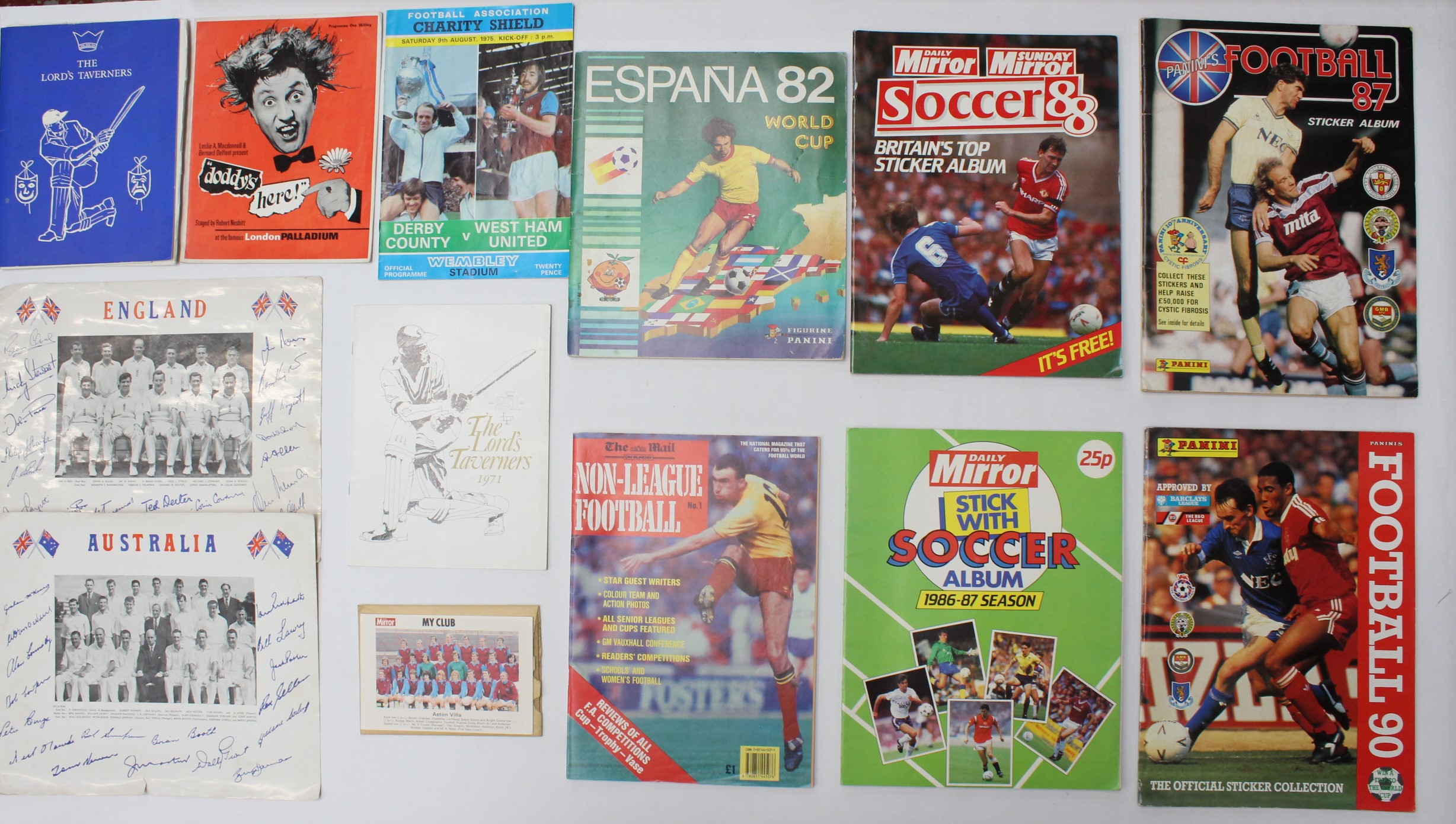 Football: A collection of part complete football sticker albums to ...