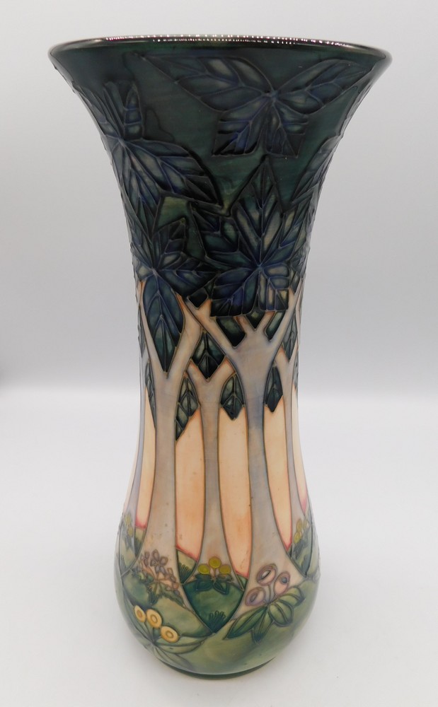 Moorcroft Pottery vase in the 'Cluny' design, by Sally Tuffin , approx ...