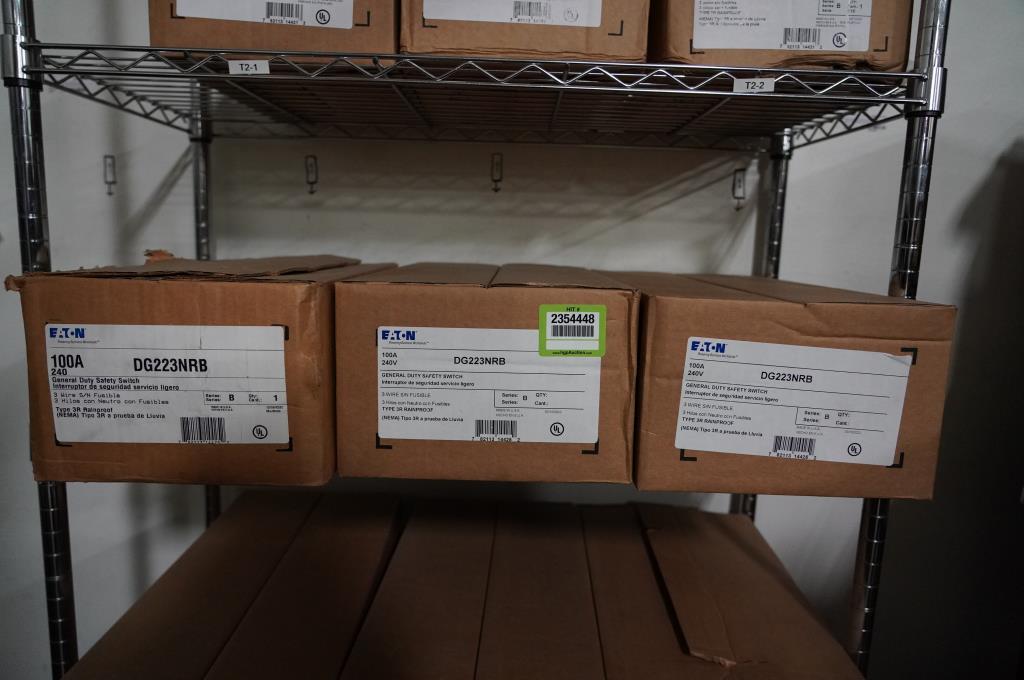 Eaton DG223NRB Lot: (3) 100 Amp General Duty Safety Switches, Cartridge ...
