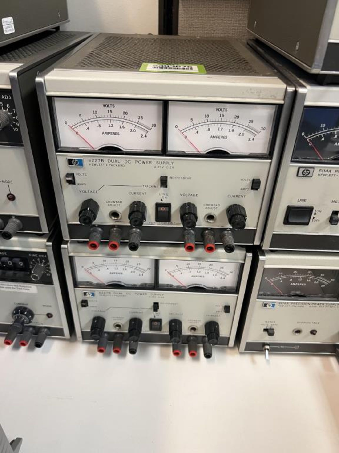 Hewlett Packard 6227B Lot to Include (2) Dual DC Power Supply, 0-25V 0 ...