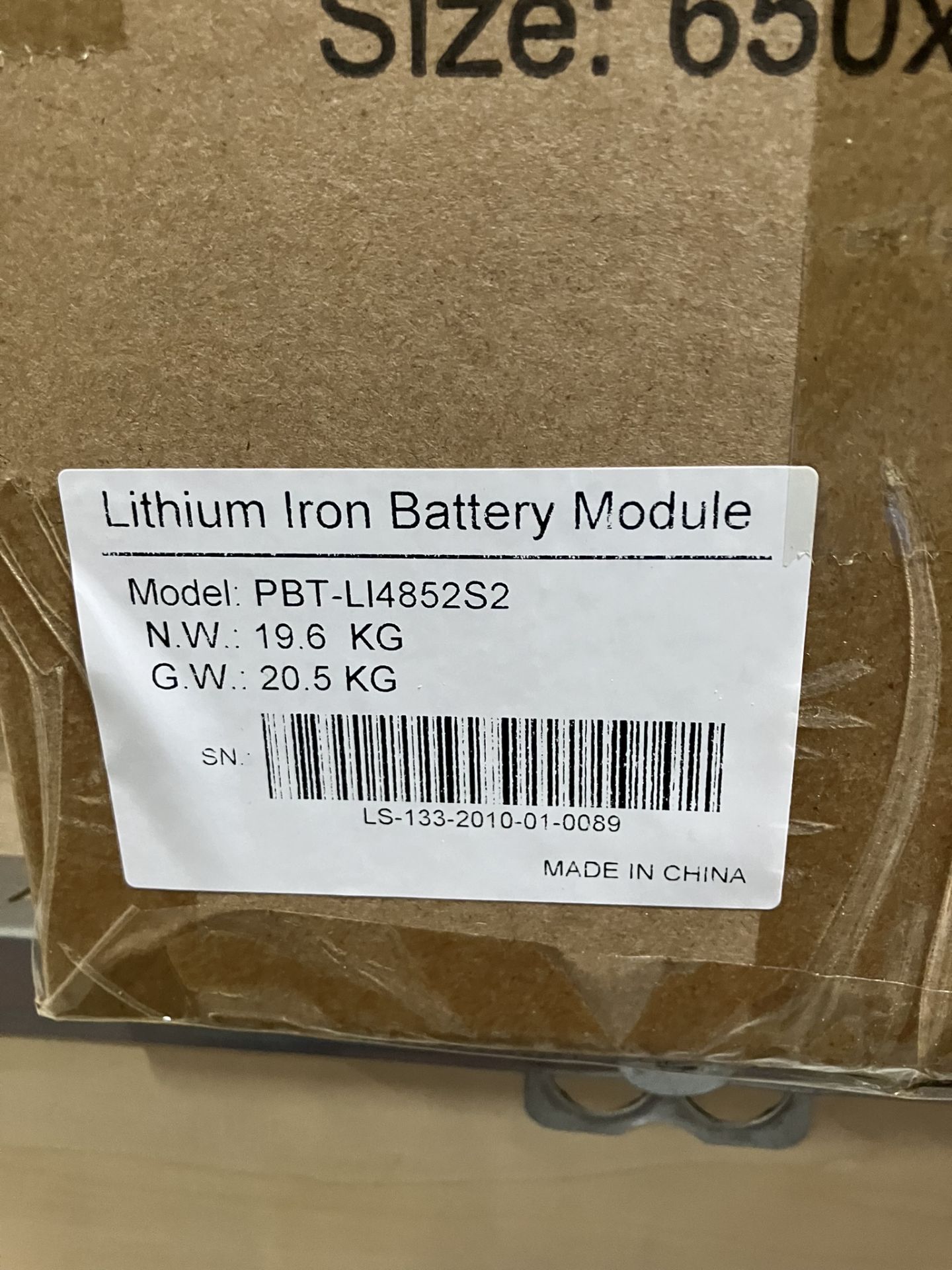 Lot to include (3) Pallets of PomCube PBT-LI4852S2 Lithium Ion Battery ...