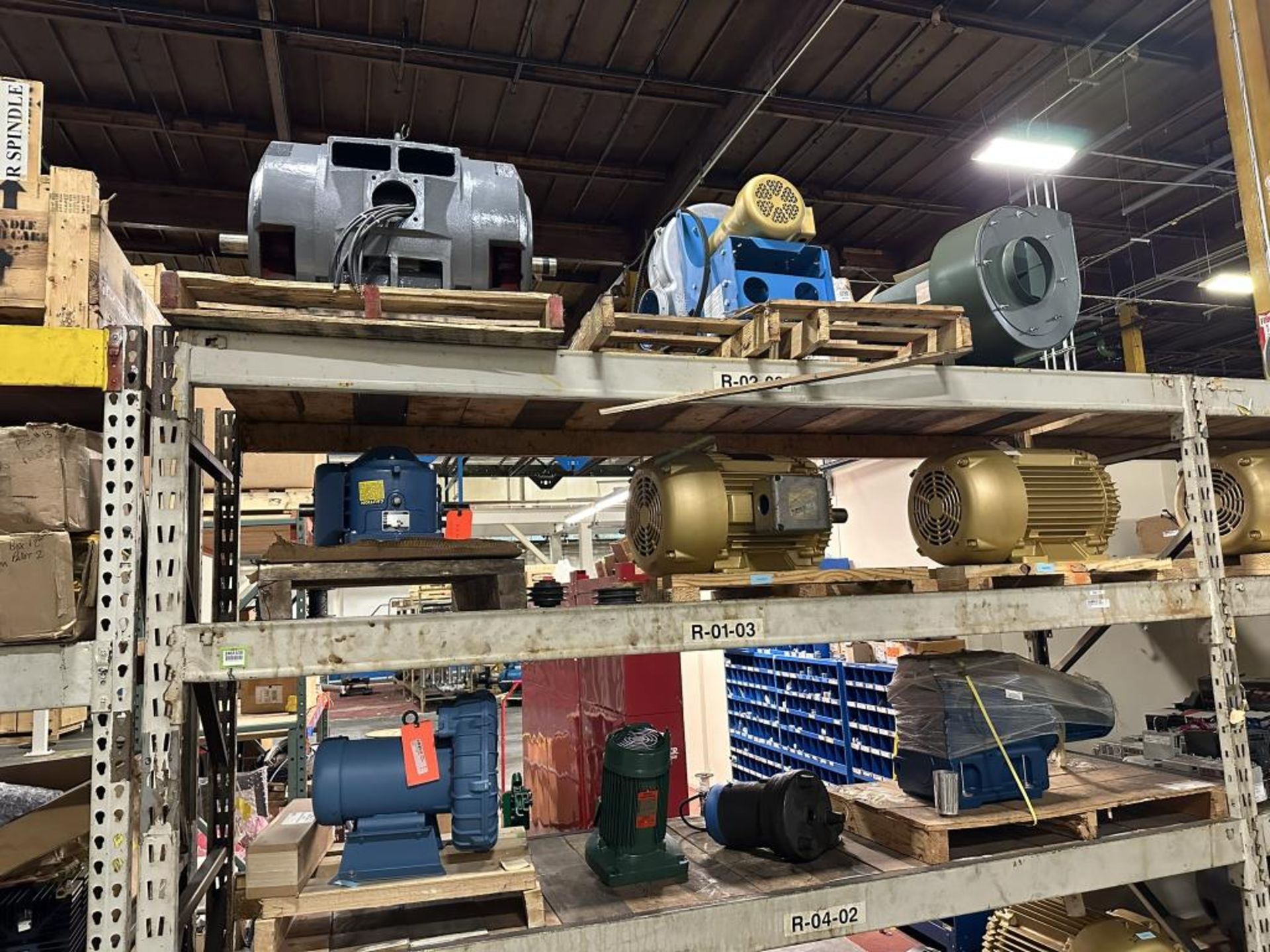 Large Lot of New Motors as Photographed. HIT# 2461534. Loc: Outside ...