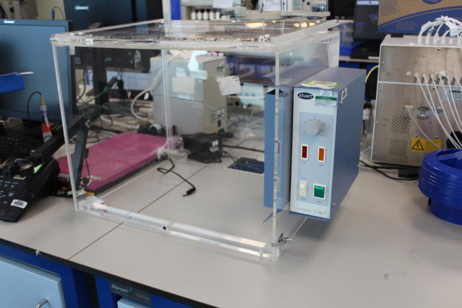 Stewart S160 Incubator with Perspex Enclosure S/n R000100306. HIT ...