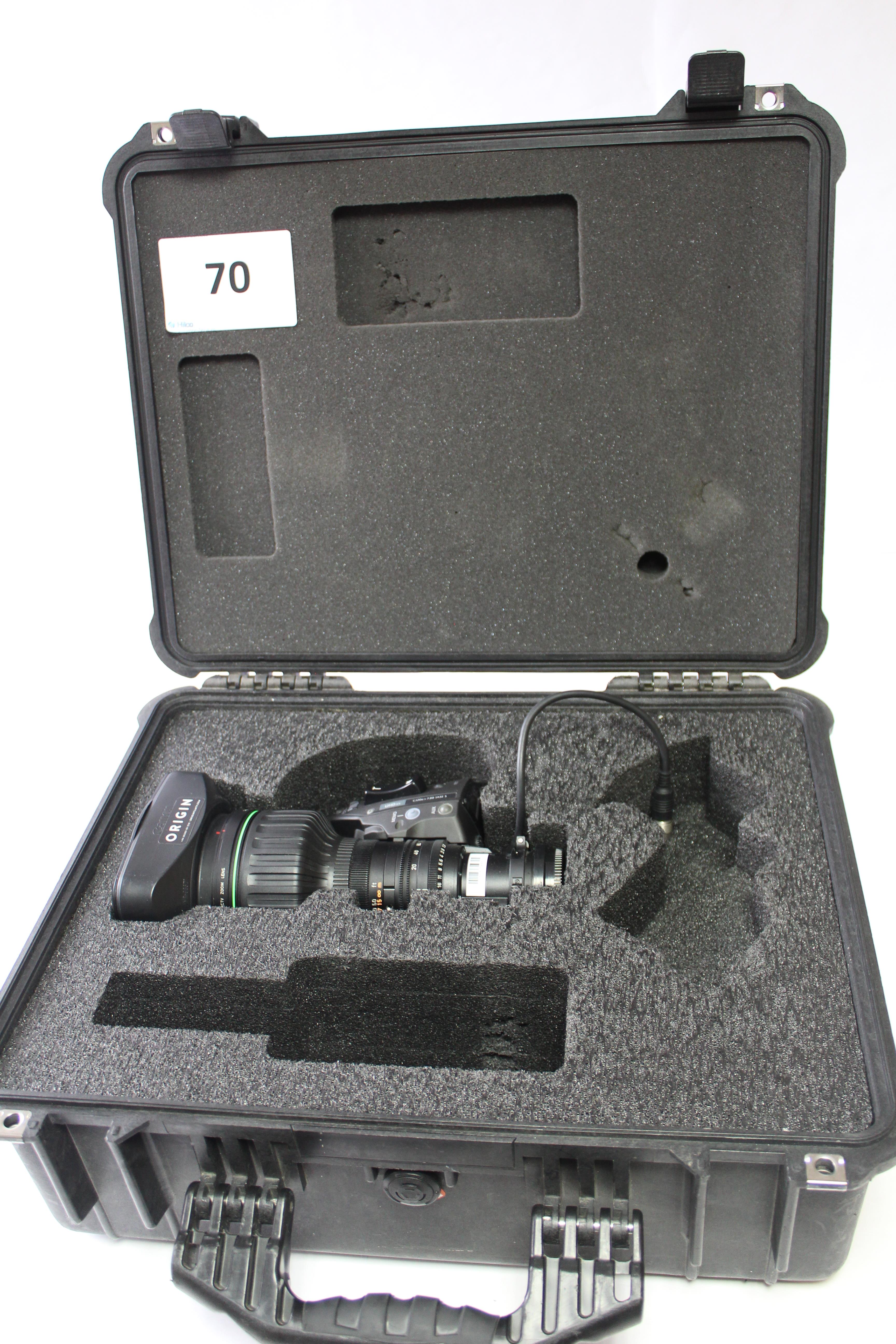 Canon CJ20EX7.8B BCTV Broadcast Zoom Lens with Flight Case S/N 02510689