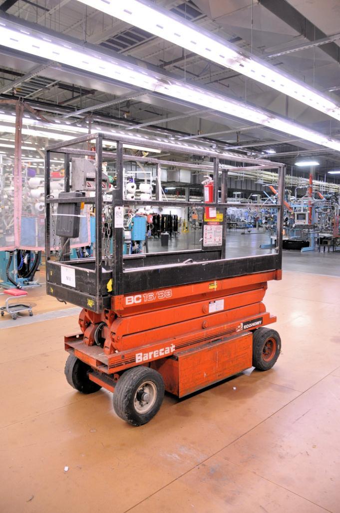 Barecat Model BC16/32 500-lb. 16-ft. Electric Scissor Lift
