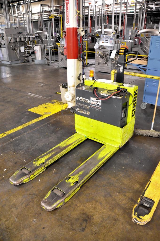 Clark Model WP40 4,500-lb. Capacity Electric Walk Behind Pallet Jack, S ...
