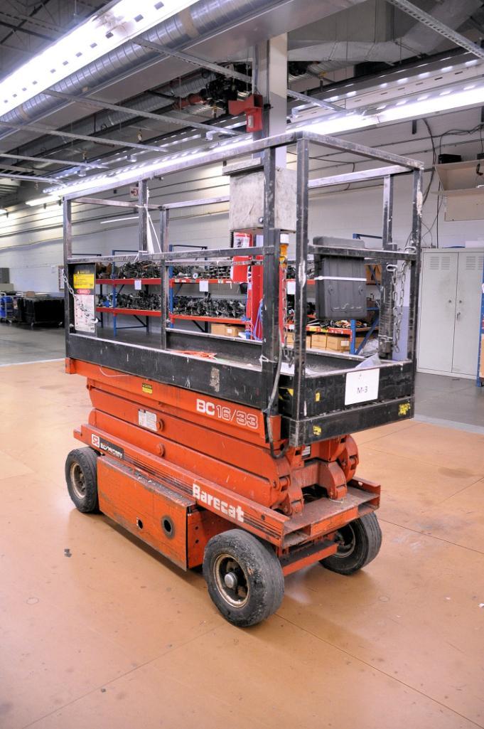Barecat Model BC16/32 500-lb. 16-ft. Electric Scissor Lift