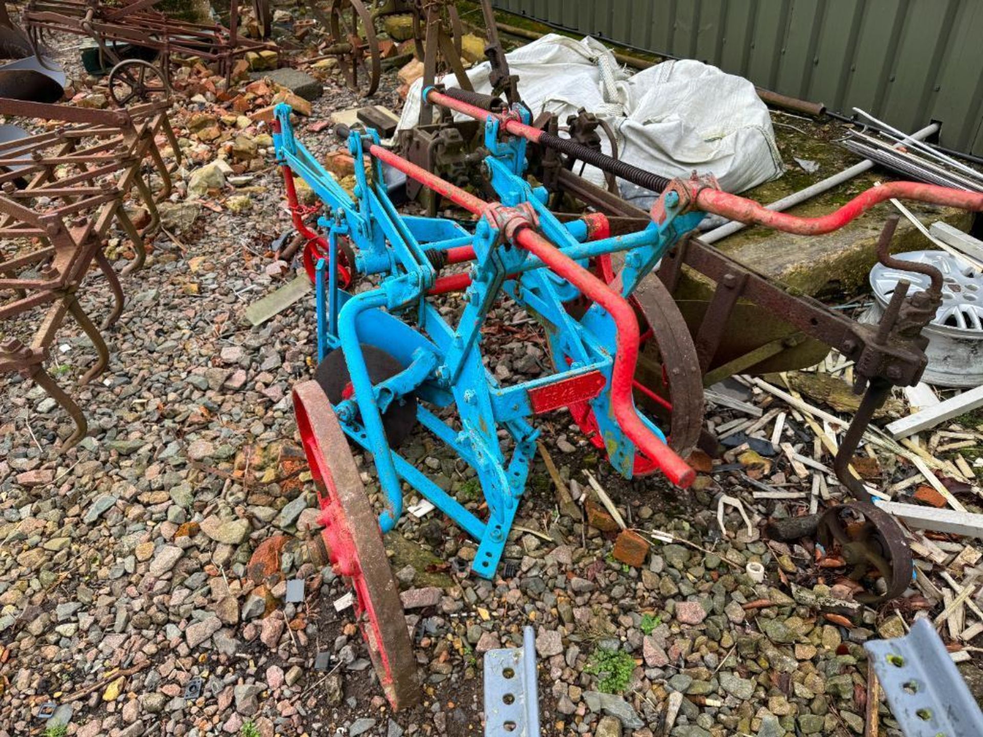 Ransomes TS42 single furrow trailed plough to suit Ransomes crawler