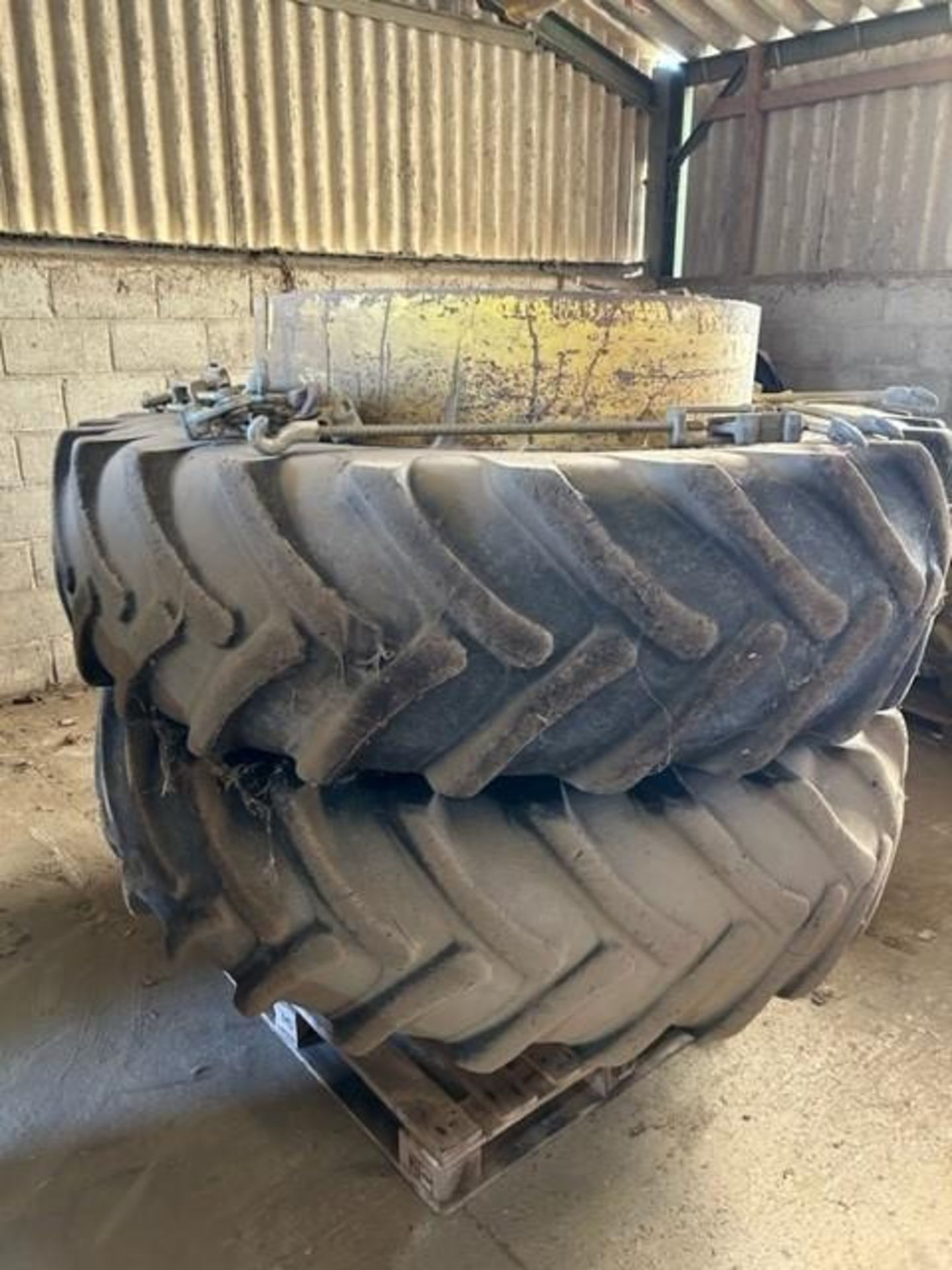 Location: near Norwich, Norfolk 2No. Rear Dual Wheels 20.8 R42 Alliance ...
