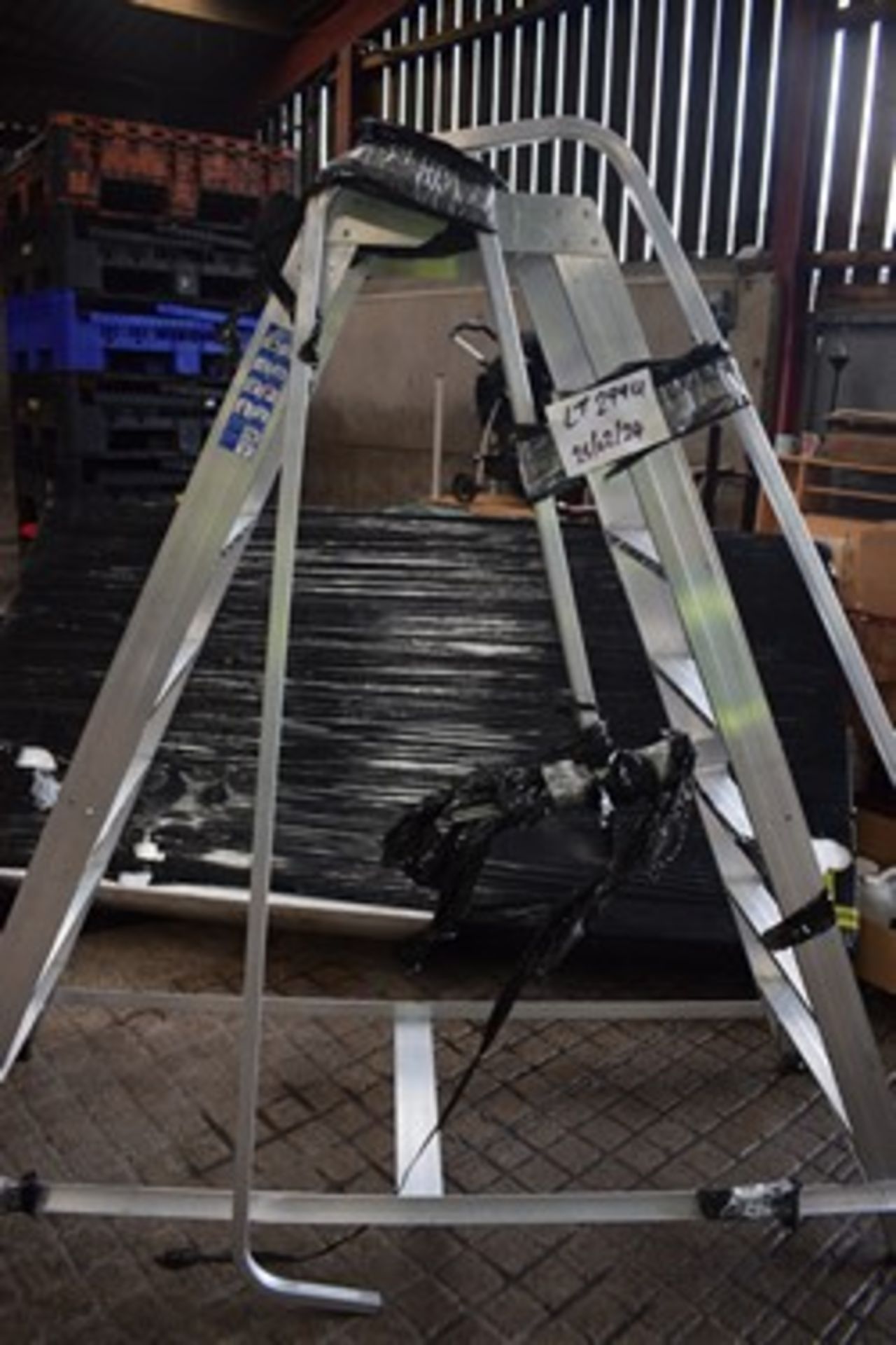 1 x TB Davies 6 tread aluminium double sided access ladder with ...