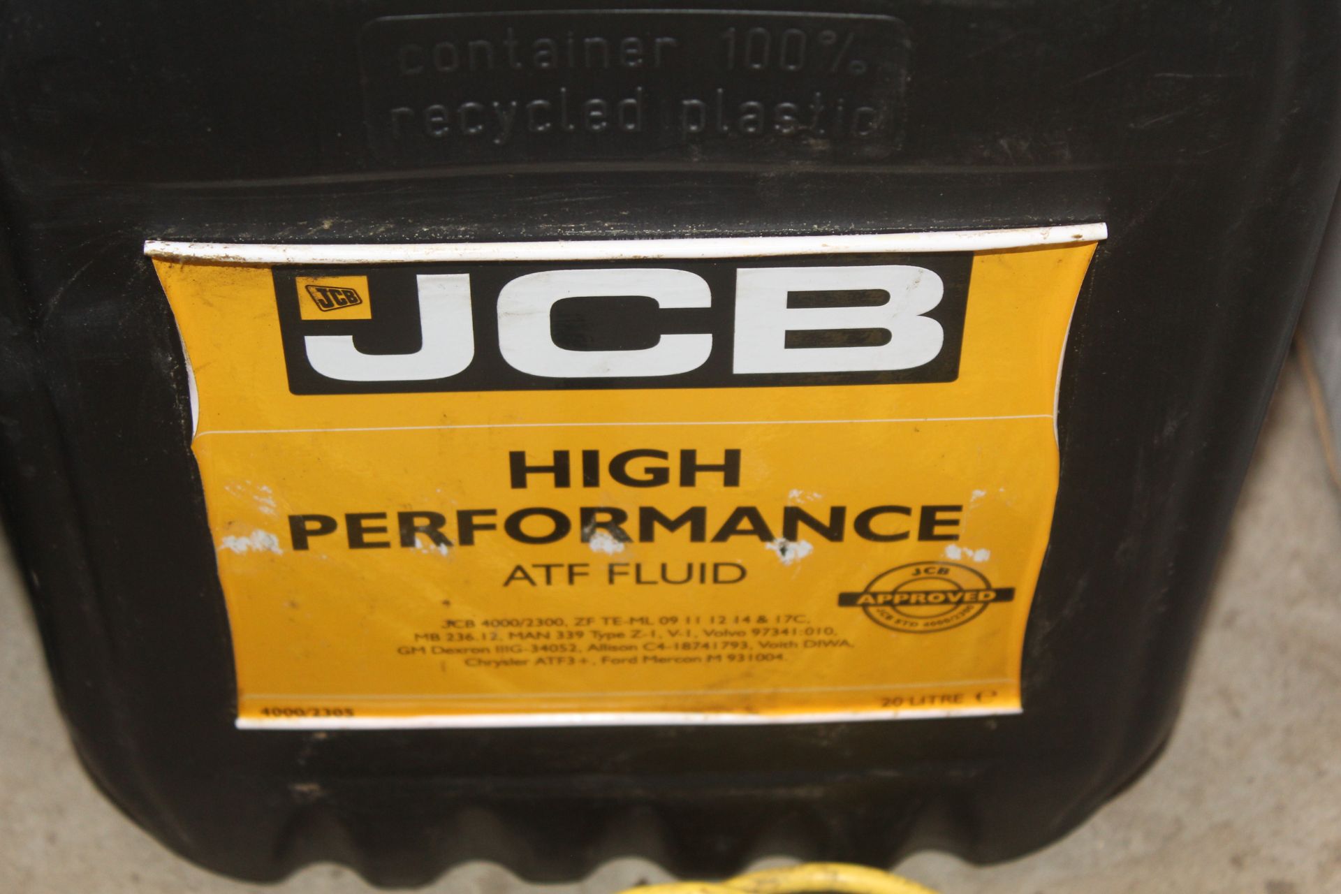 20lt JCB ATF Oil Part No.4000/2305D. V