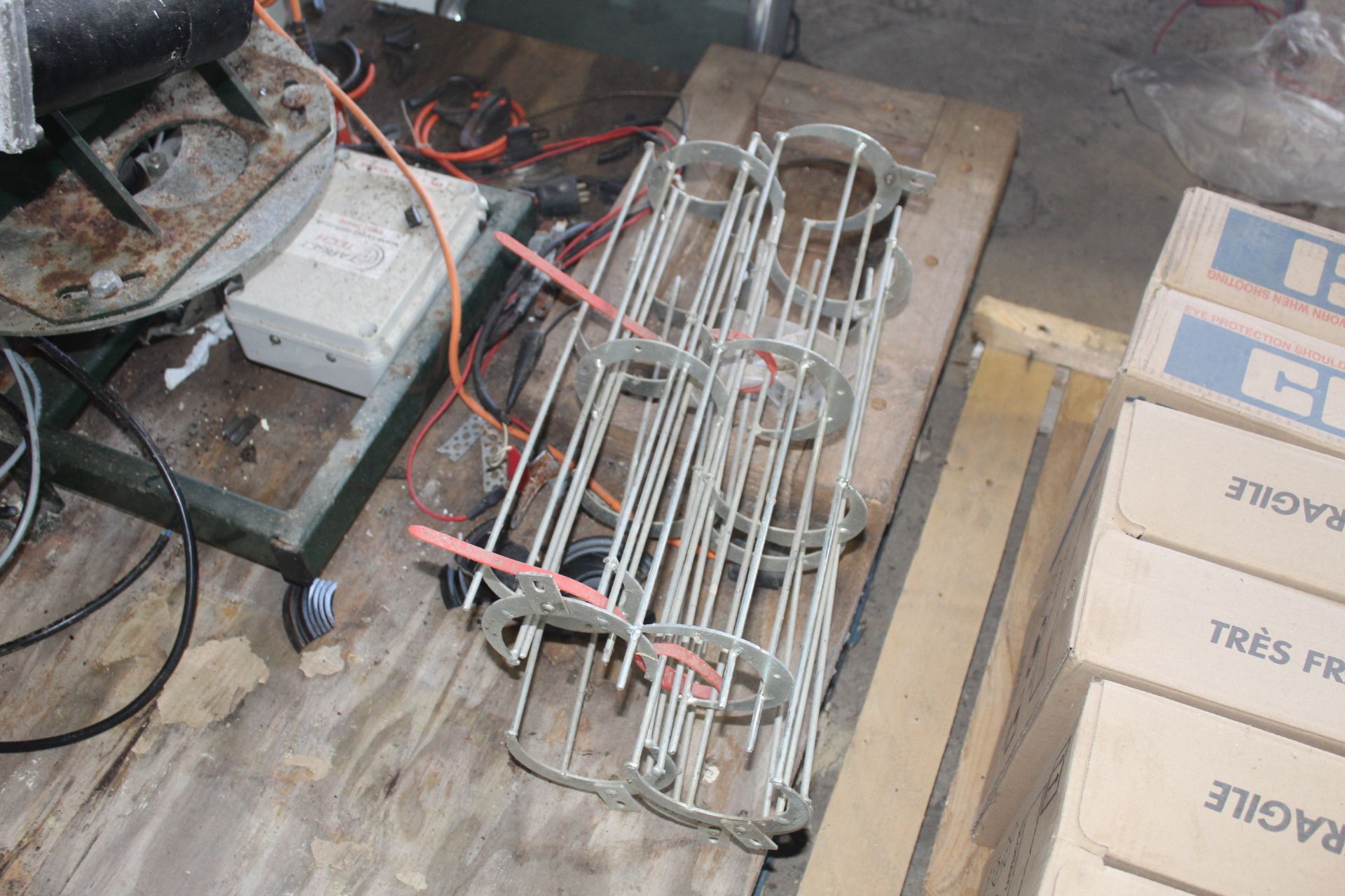 TT6 Target Tech clay trap. Manual held.